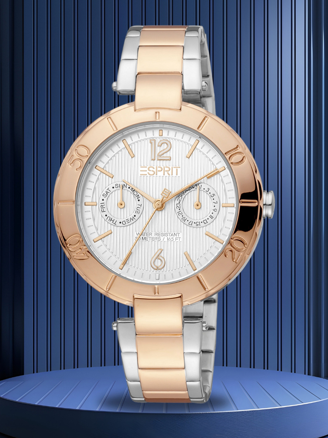 Buy ESPRIT Women Stainless Steel Bracelet Style Straps Analogue Watch ...