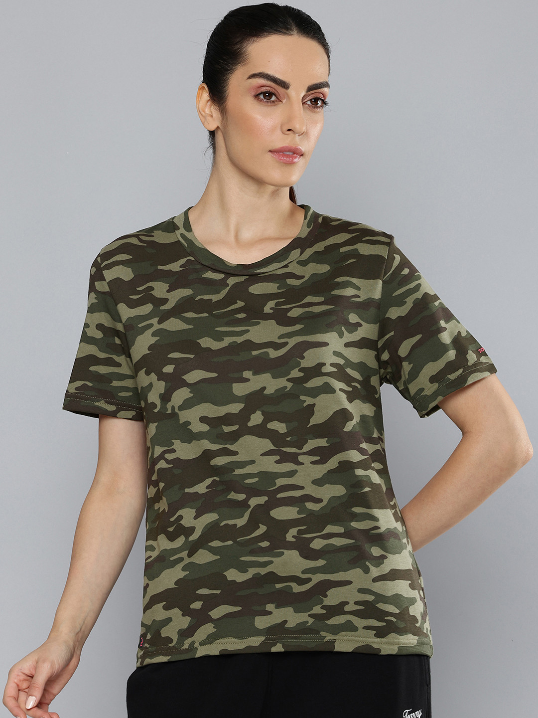 Buy SOLOGNAC By Decathlon Woman Green Camouflage Regular Fit Hiking ...