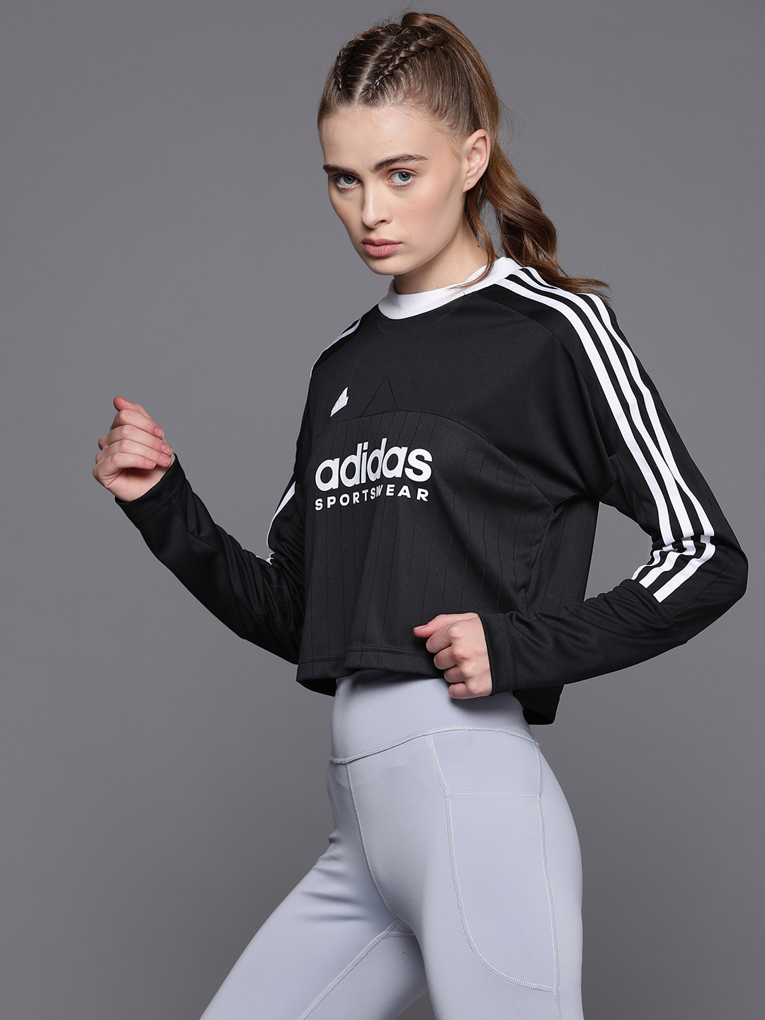 Buy ADIDAS Printed Tiro 3 Striped Long Sleeve T Shirt - Tshirts for ...