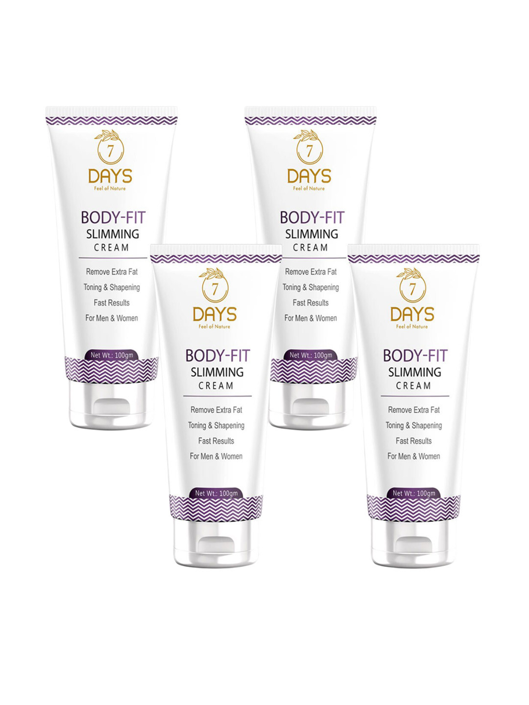 Buy 7 DAYS Set Of 4 Body Fit Slimming Cream 100gm Each - Body Cream And ...