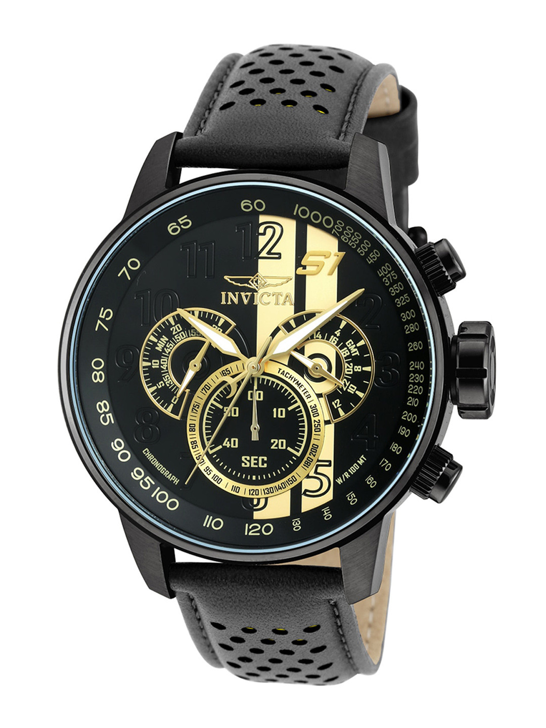Buy Invicta Men S1 Rally Black Dial Chronograph Quartz Analog Watch ...