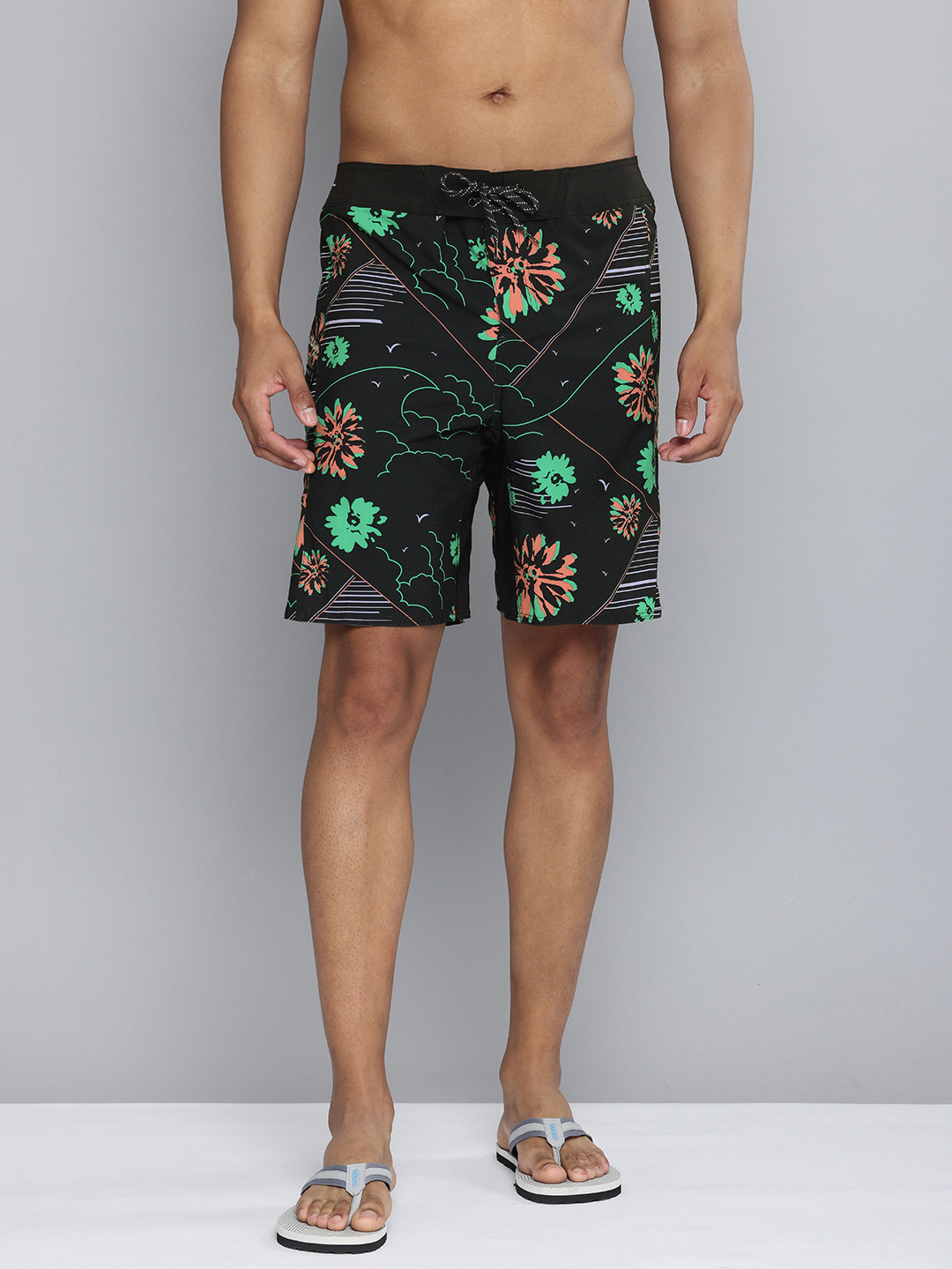 Buy OLAIAN By Decathlon Men Floral Surfing Shorts - Shorts for Men ...