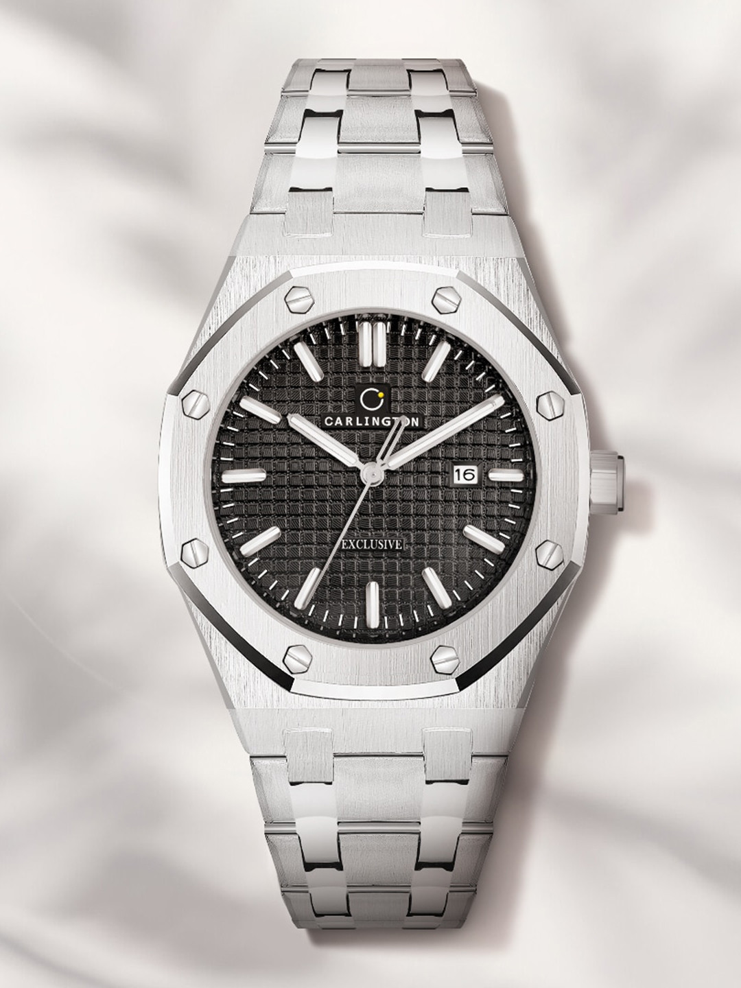 Buy CARLINGTON Men Bracelet Style Straps Analogue Watch Exclusive 8866 ...