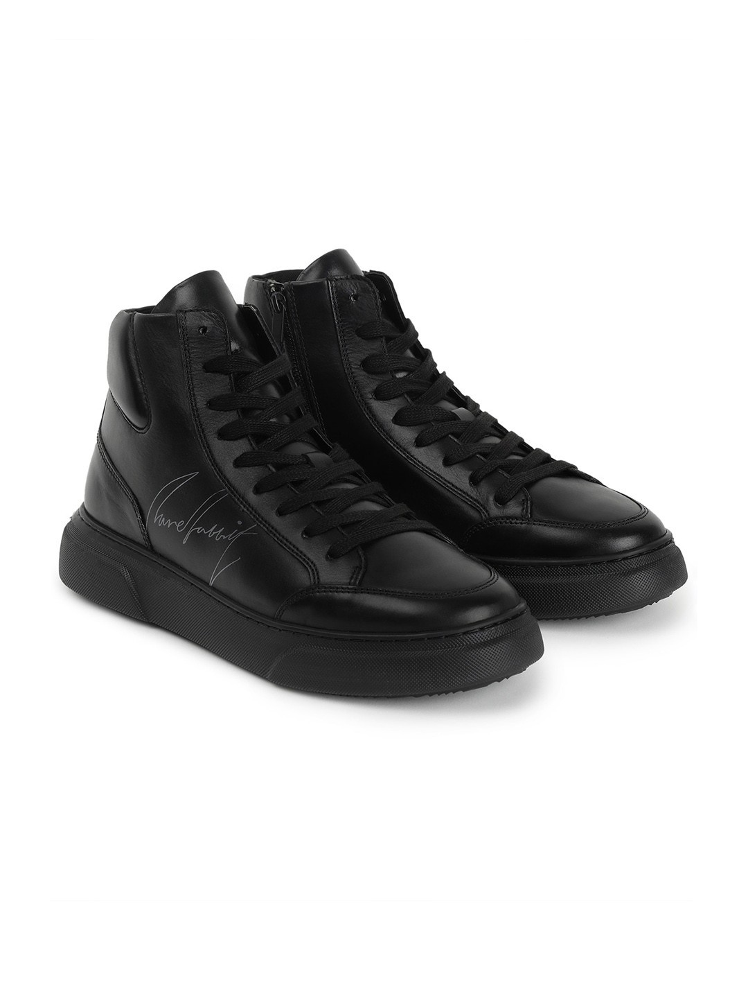 Buy RARE RABBIT Men Leather High Top Sneakers - Casual Shoes for Men ...