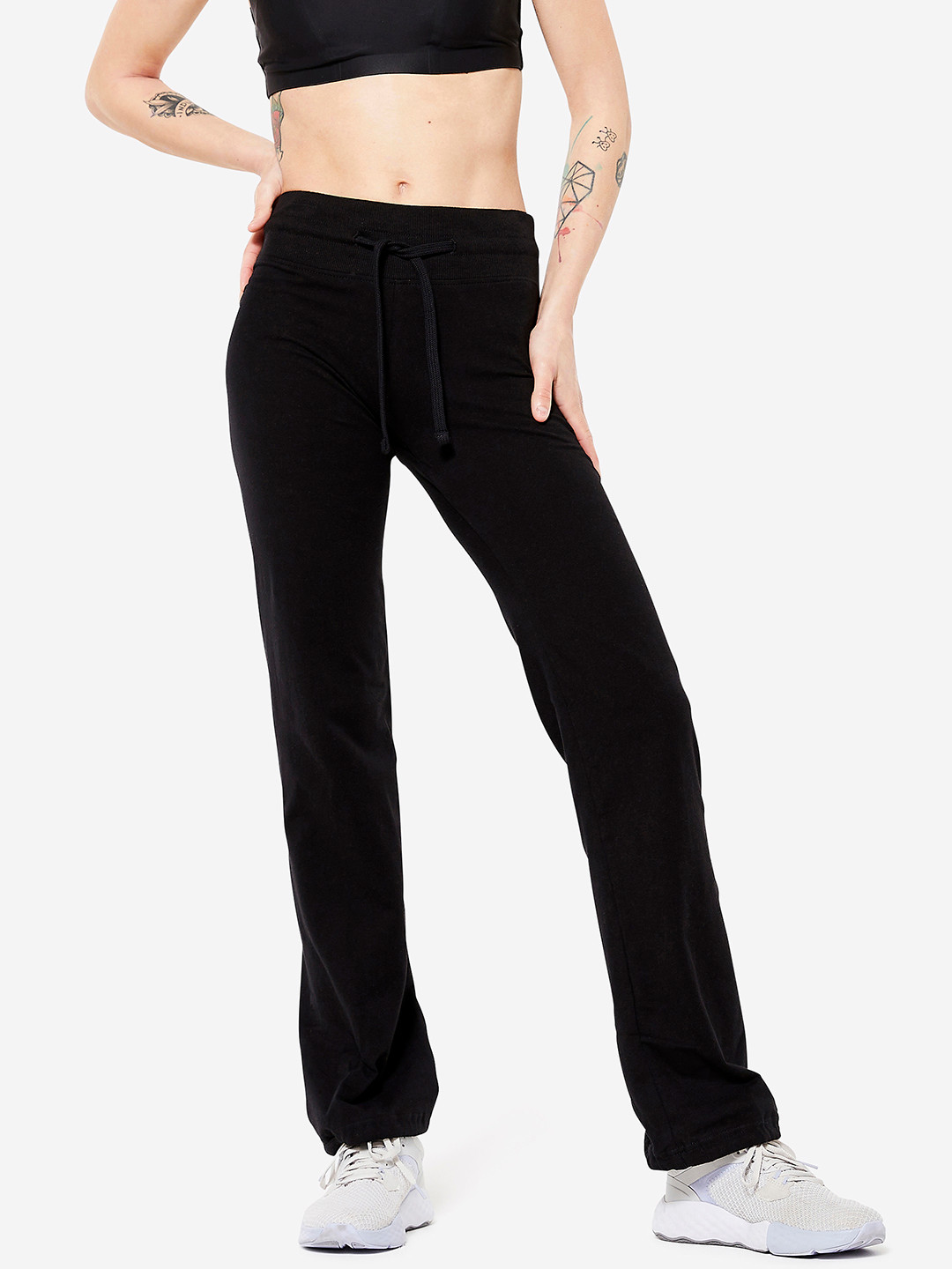 Buy Decathlon Women Flared Gym Track Pants - Track Pants for Women ...