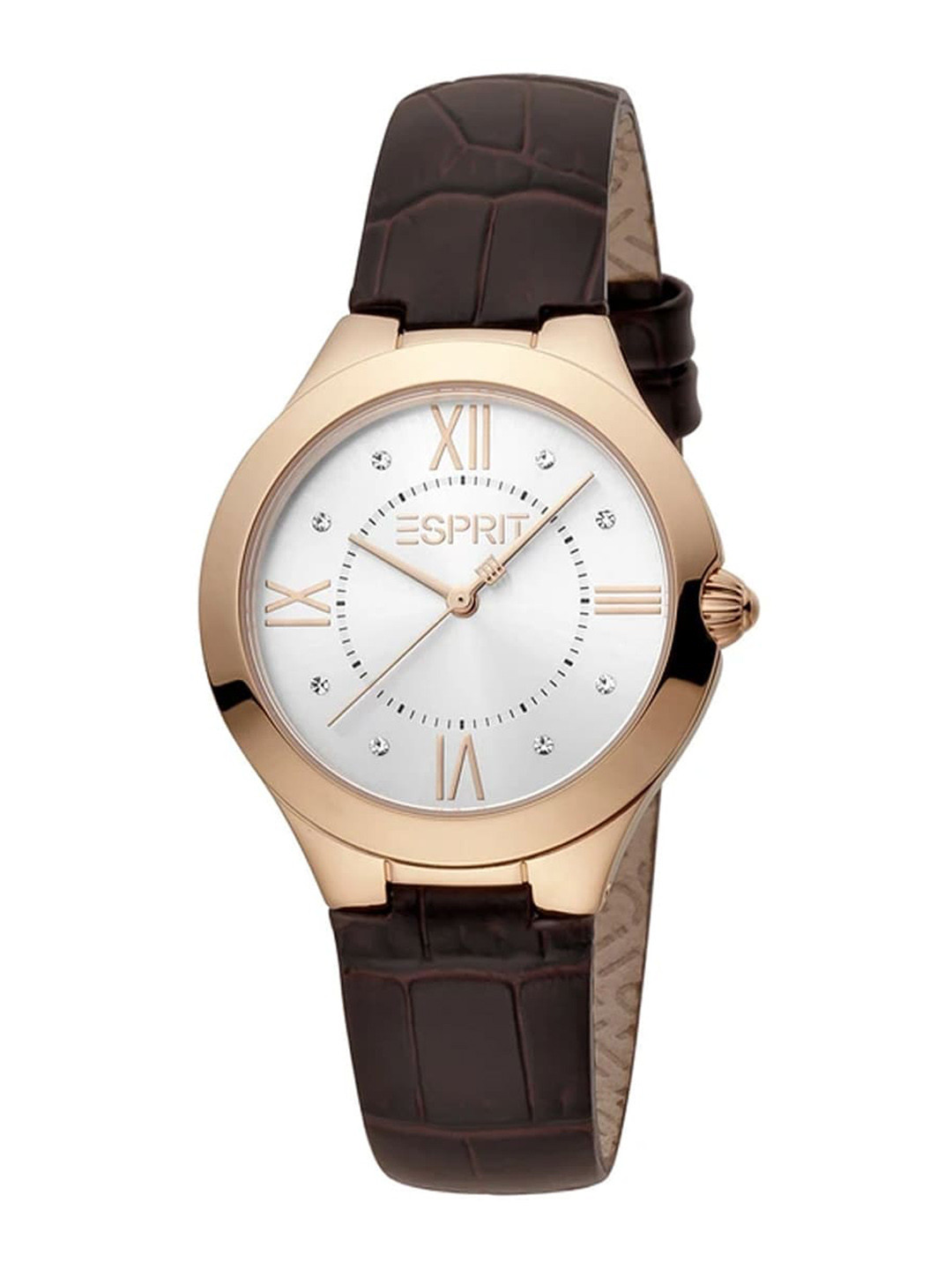 Buy ESPRIT Women Embellished Dial & Leather Straps Analogue Watch ...
