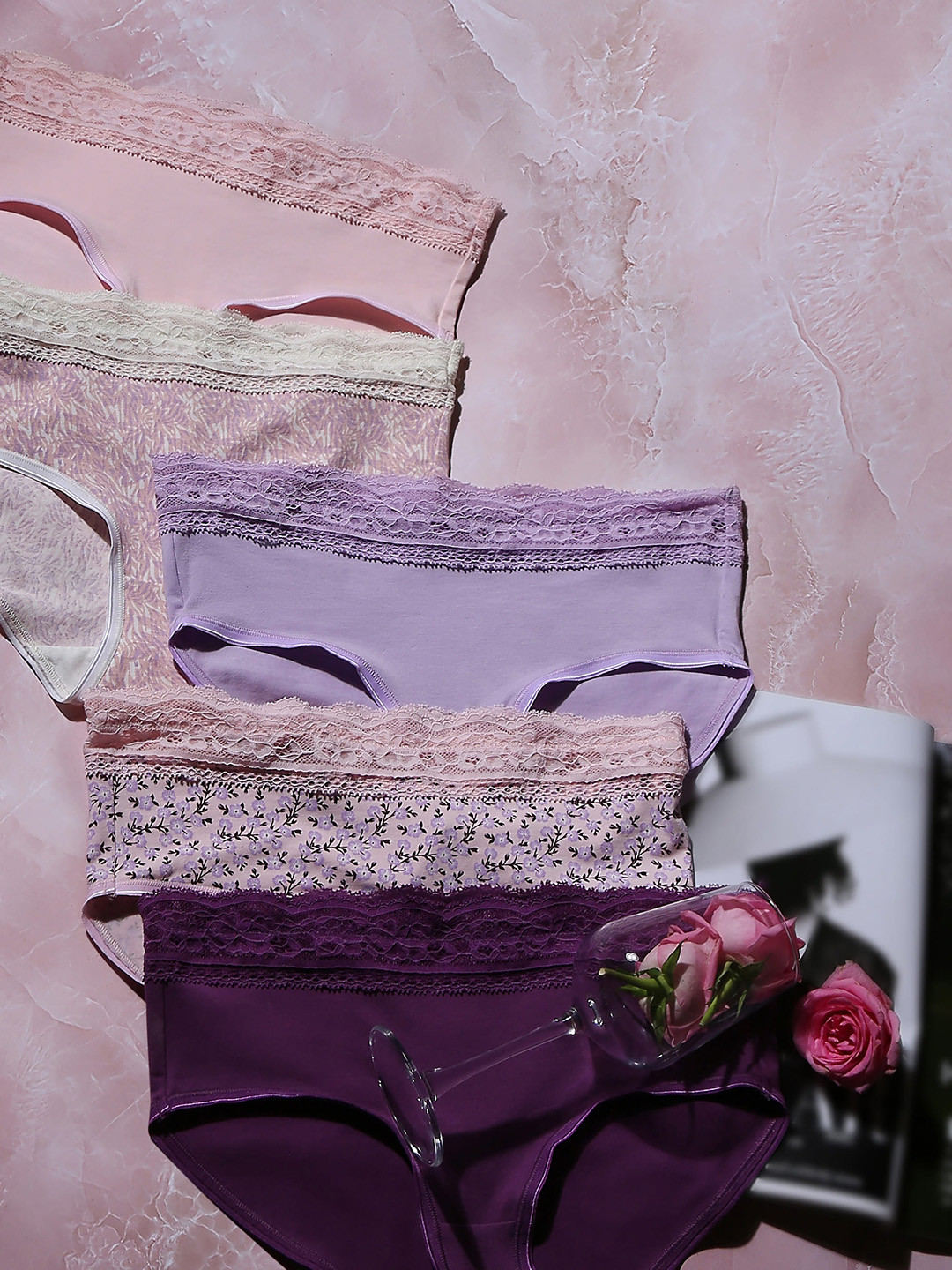 Buy Vero Moda Women Pack Of 5 Hipster Briefs - Briefs for Women ...