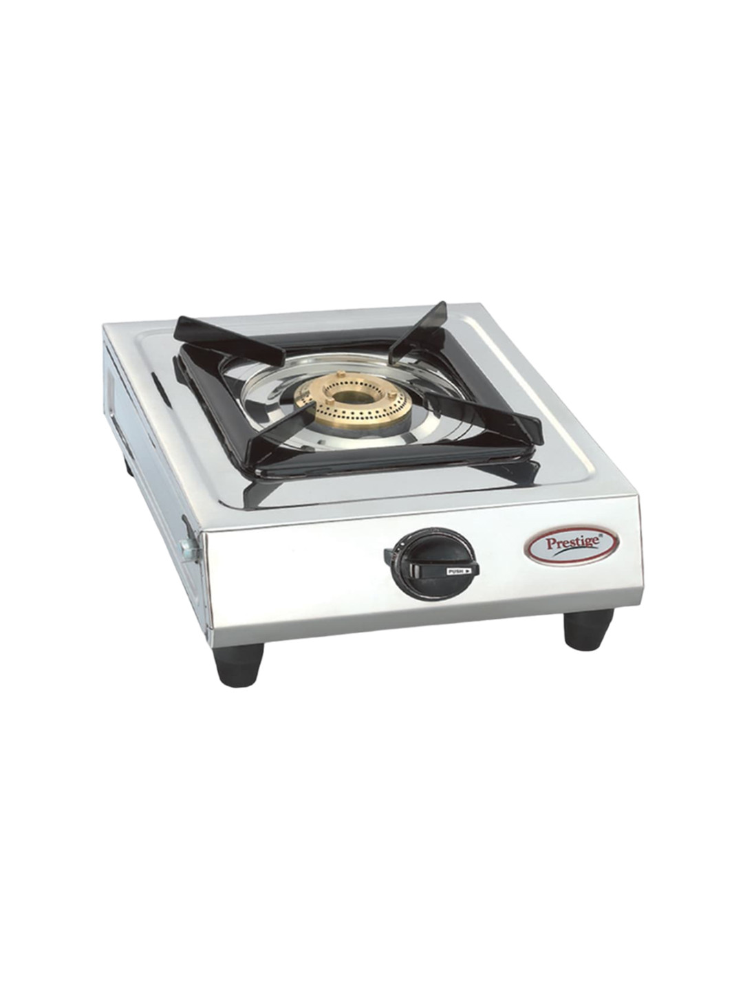 Buy Prestige Prithvi Silver Toned Stainless Steel Gas Stove With 1 ...