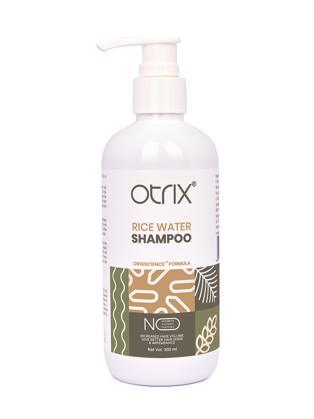 Buy Otrix Rice Water Nourishment Shampoo 300ml - Shampoo for Unisex ...