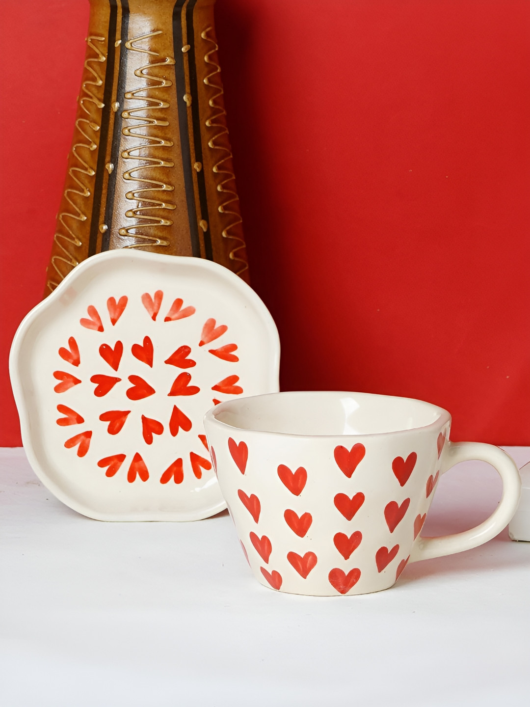 Buy The Decor Lane Multicoloured Handcrafted And Hand Painted Printed ...