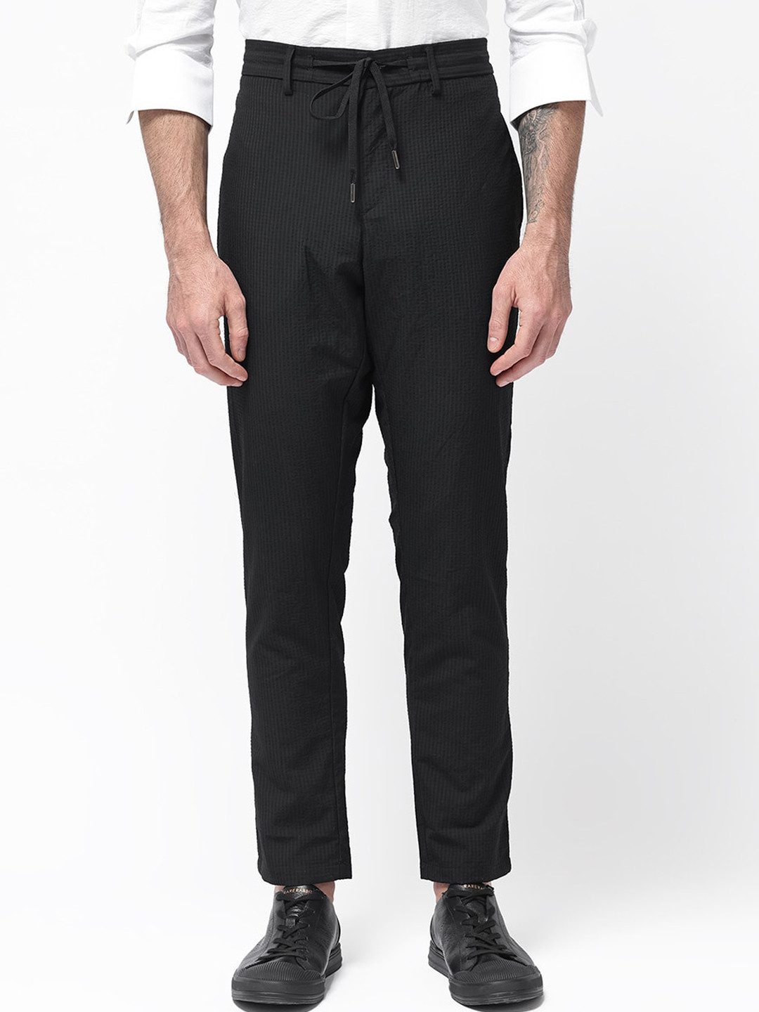 Buy RARE RABBIT Men Sacon Regular Fit Trousers - Trousers for Men ...