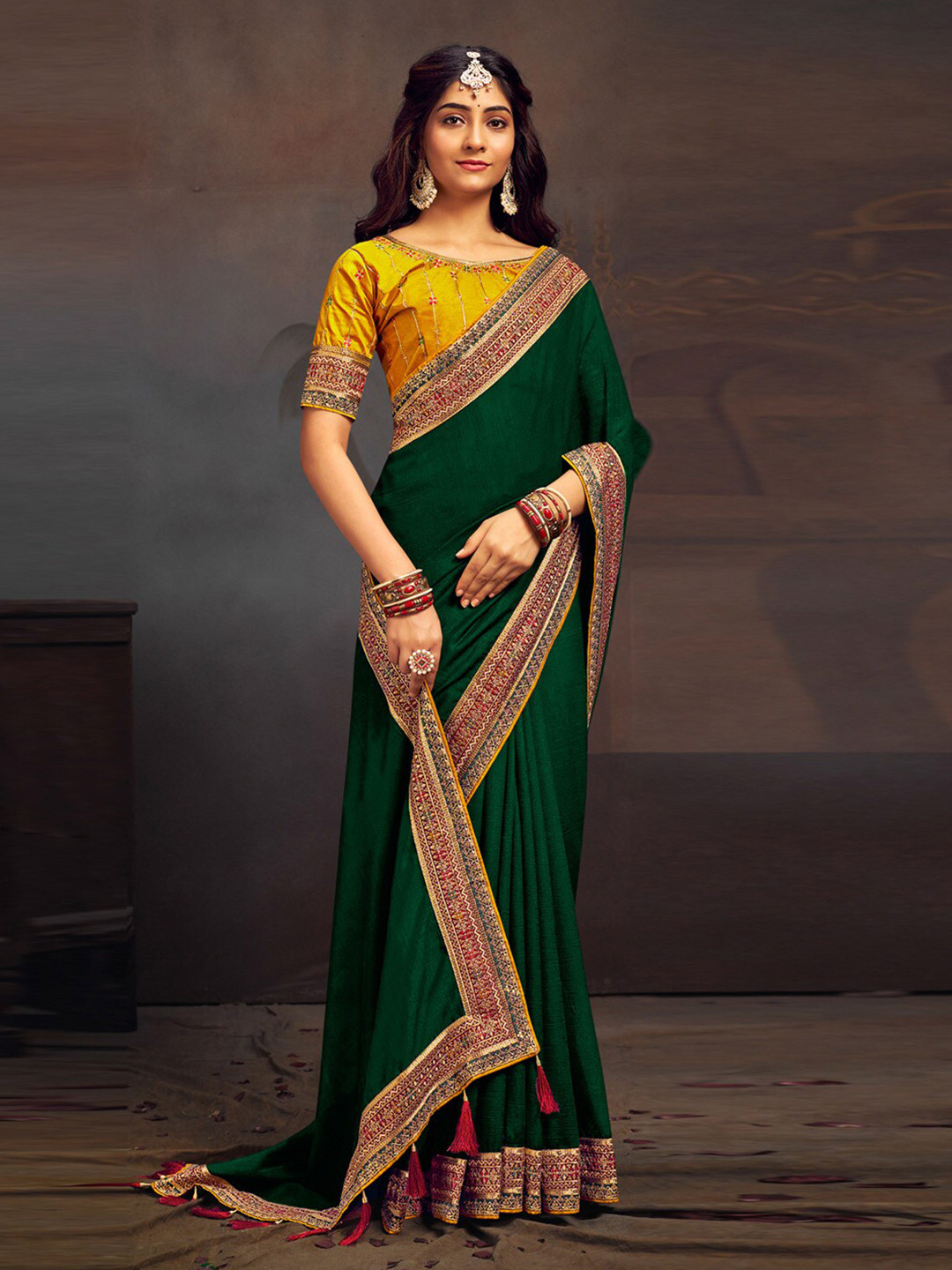 Buy Anouk Embroidered Party Saree - Sarees for Women 28779748 | Myntra