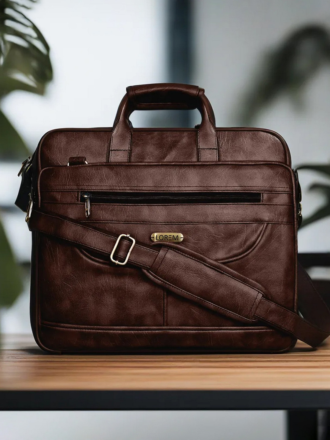 Buy LOREM Unisex Textured Laptop Bag Up To 16 Inch - Laptop Bag for ...