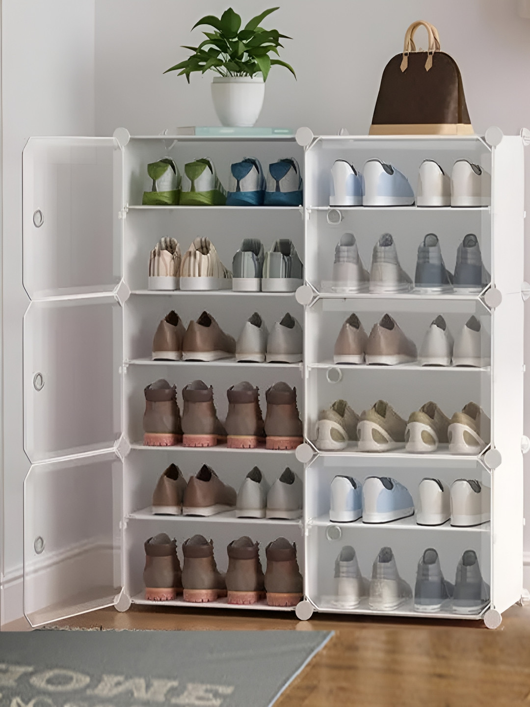 Buy KriShyam White 12 Layers Shoes Rack - Racks And Wardrobes for ...