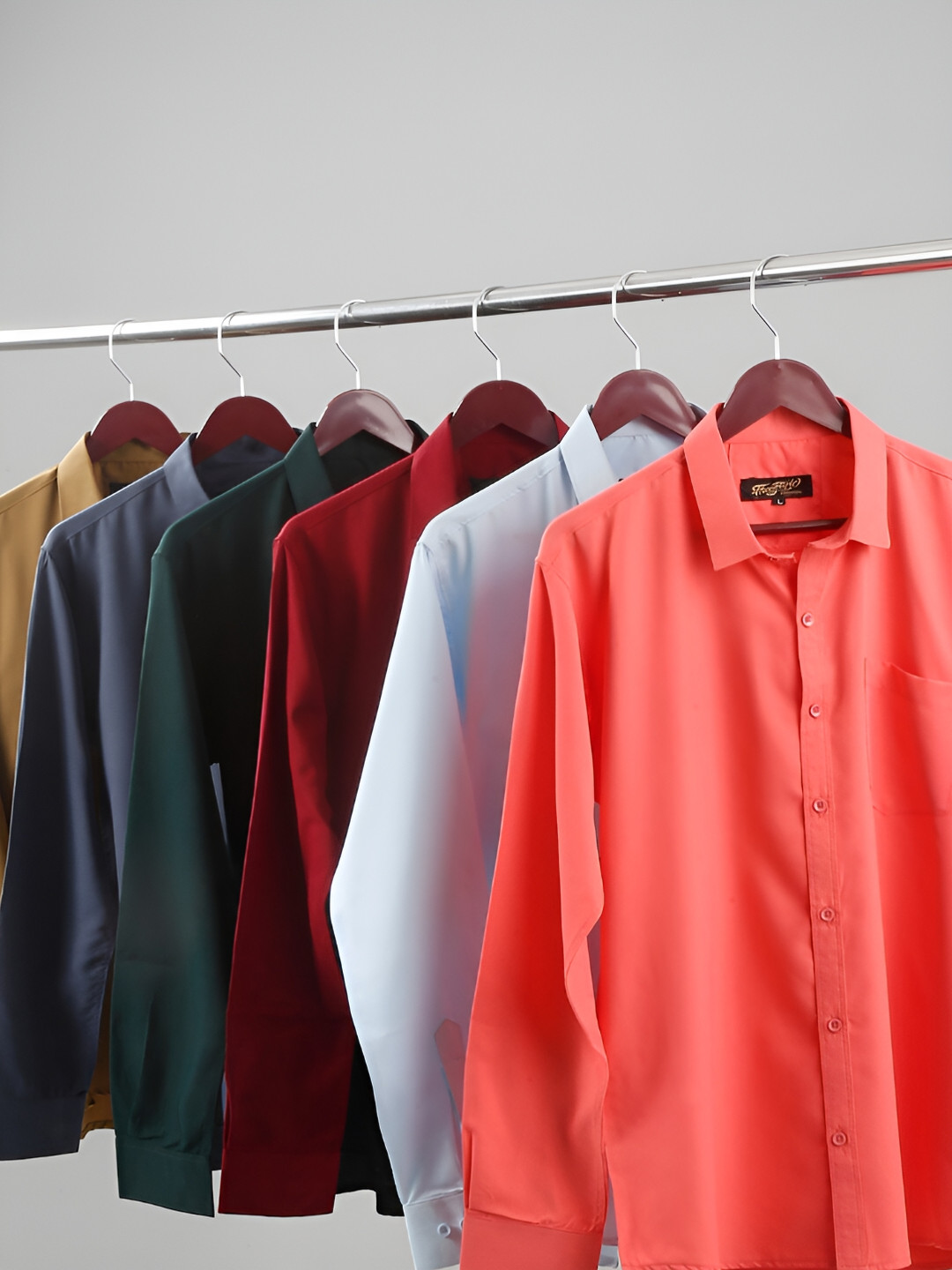 Buy Aura Brown 12Pcs Hangers With Metallic Finish Clothes Hanger ...