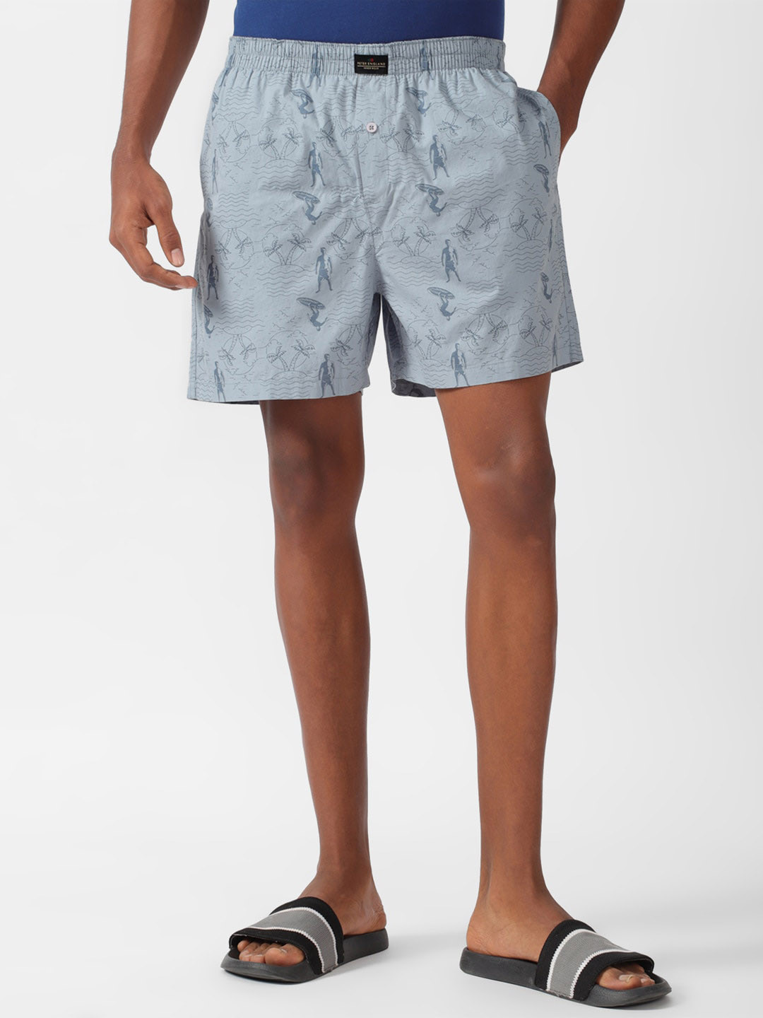 Buy Peter England Men Printed Pure Cotton Boxers - Boxers for Men ...