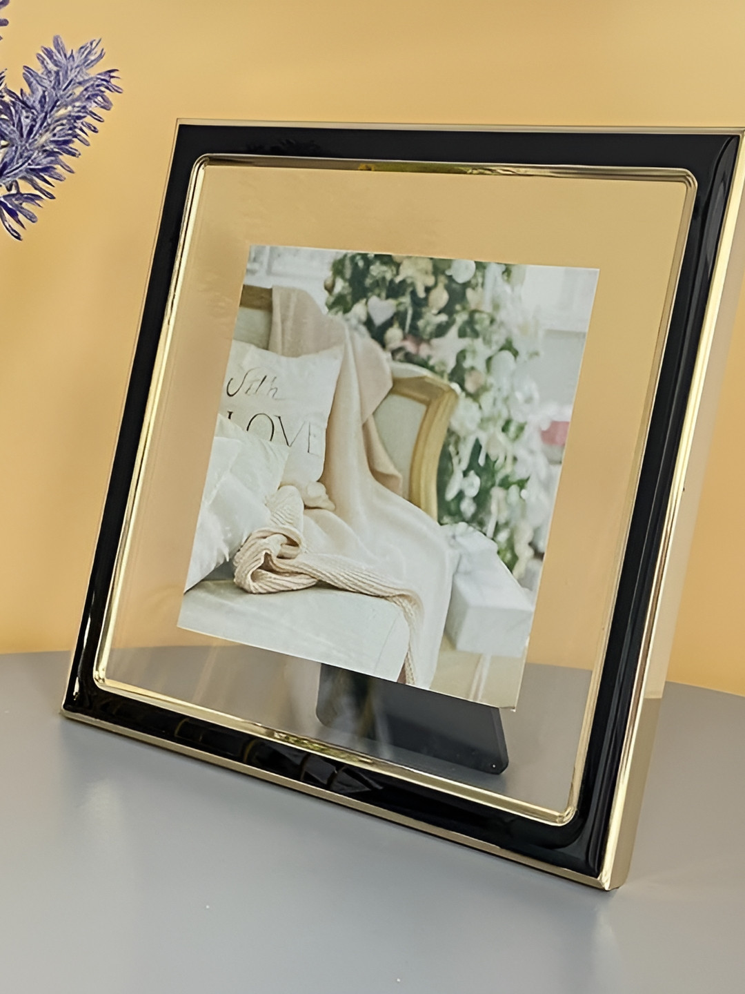 Buy Samara Home Black & Gold Toned Acrylic Core Photo Frame - Photo ...
