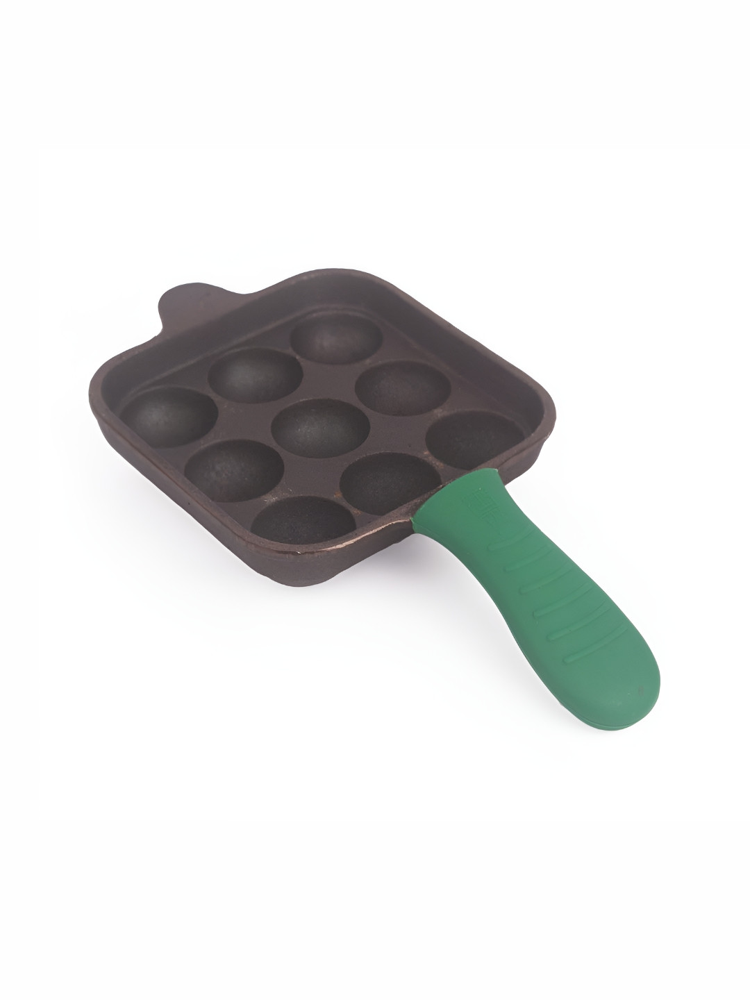 Buy The Indus Valley Black Cast Iron Induction Base Appam Patra - Appam ...