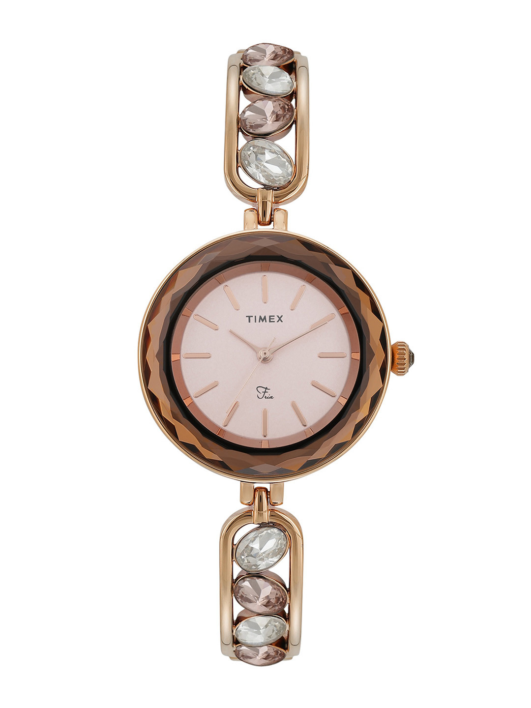 Buy Timex Women Brass Dial & Bracelet Style Straps Analogue Watch ...