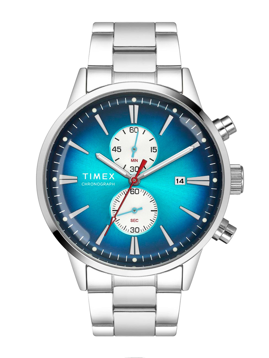 Buy Timex Men Stainless Steel Bracelet Style Straps Analogue Watch ...