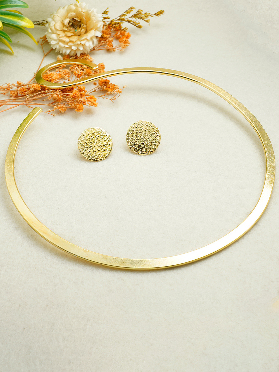 Buy VIRAASI Gold Plated Hasli Jewellery Set - Jewellery Set for Women ...