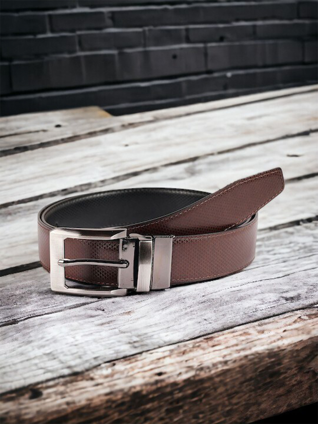 Buy The Roadster Lifestyle Co. Men Tang Closure Formal Belt - Belts for ...