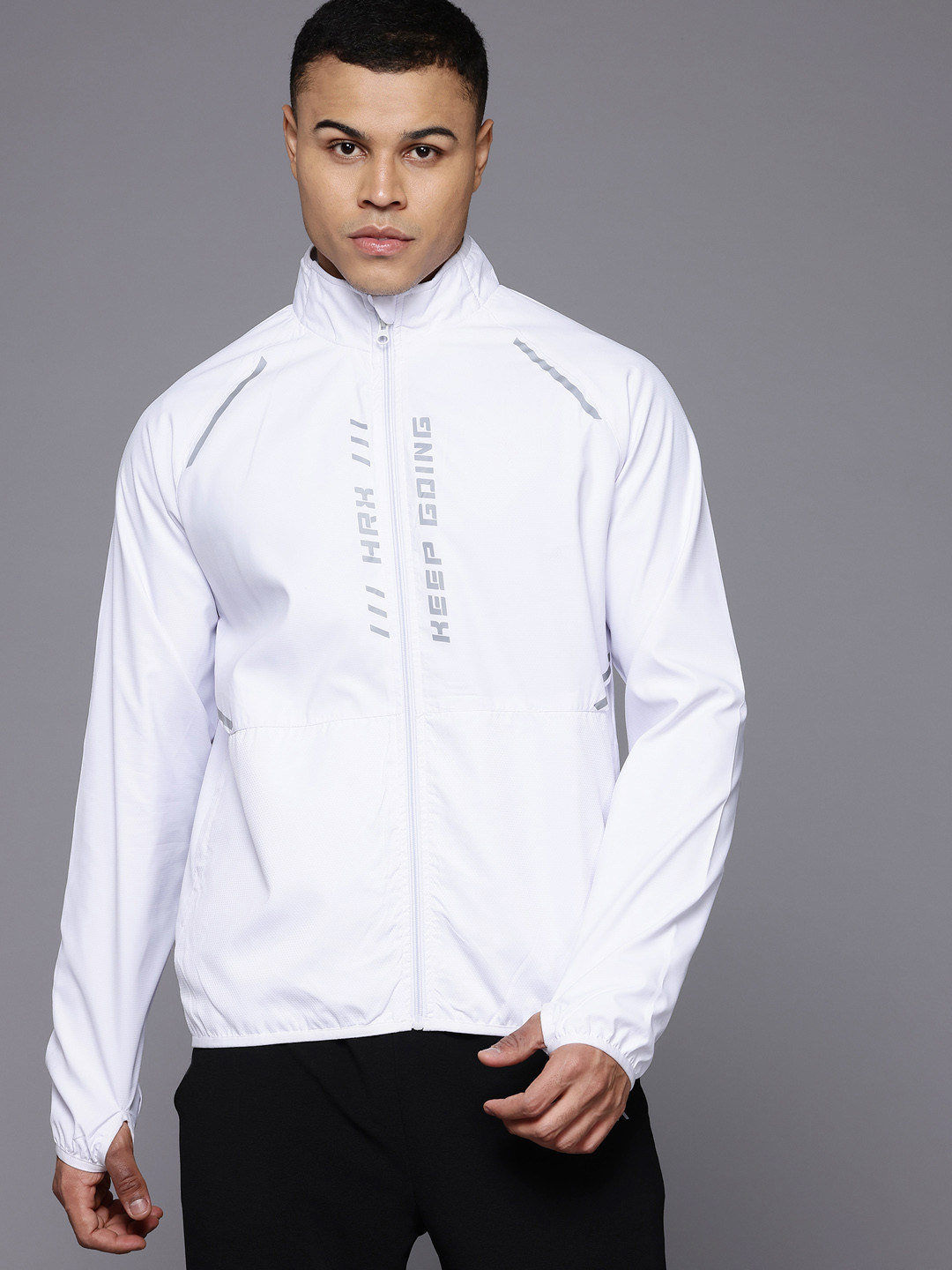 Buy HRX By Hrithik Roshan Rapid Dry Running Jacket - Jackets for Men ...