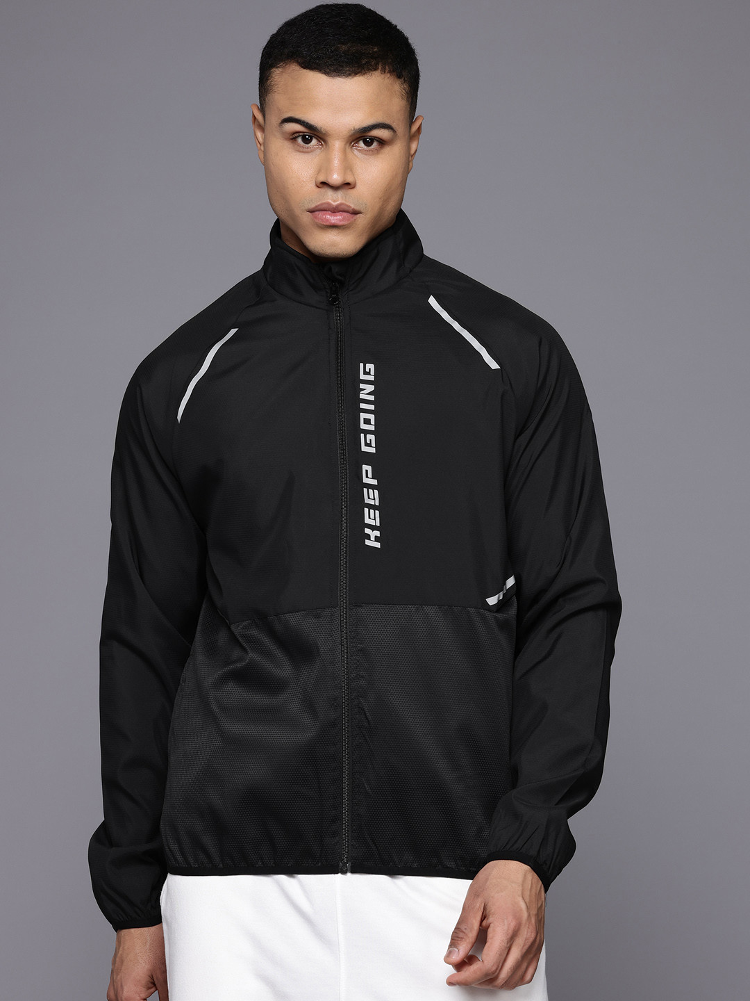 Buy HRX By Hrithik Roshan Rapid Dry Running Jacket - Jackets for Men ...