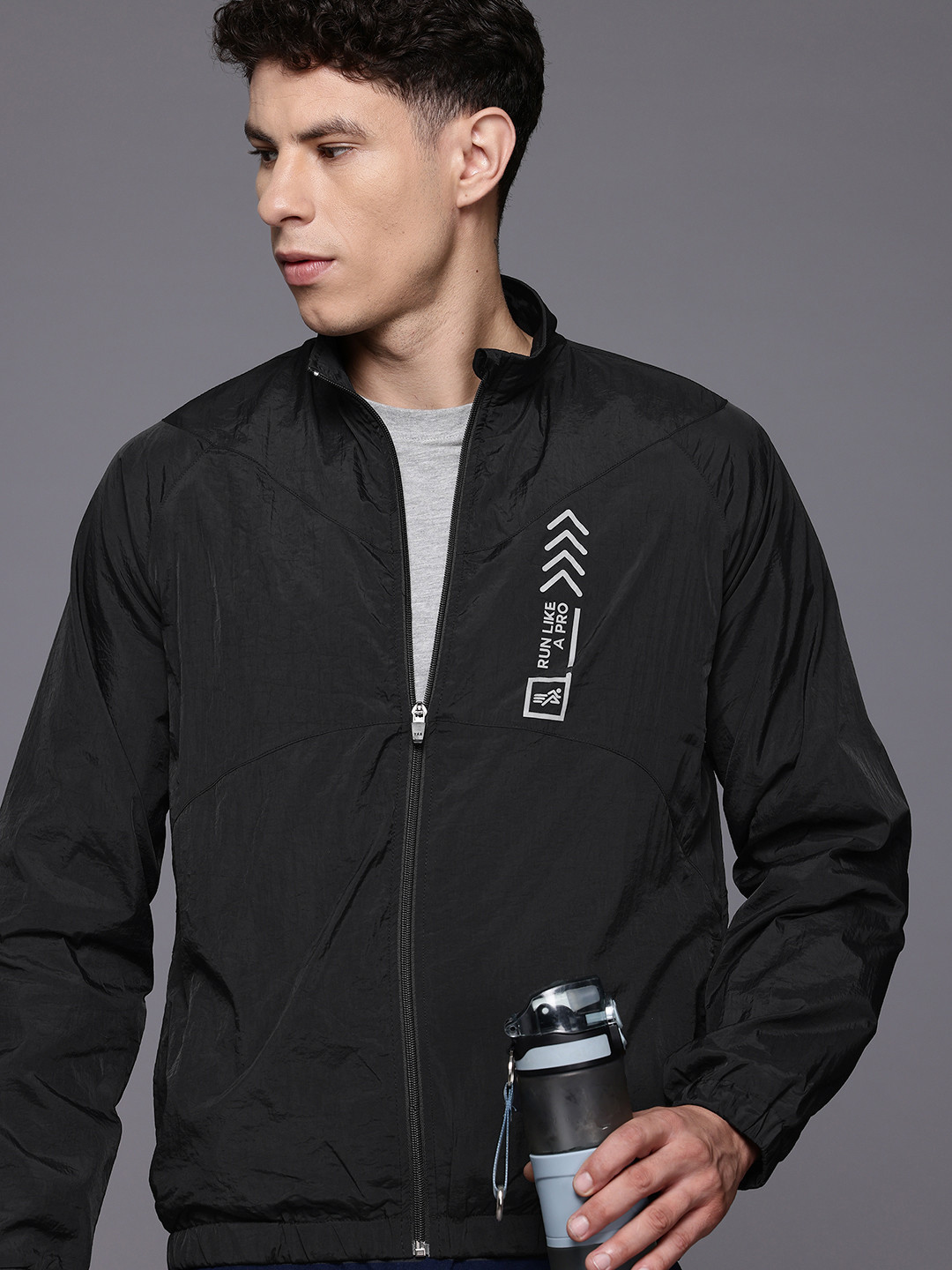 Buy HRX By Hrithik Roshan Rapid Dry Running Jacket - Jackets for Men ...