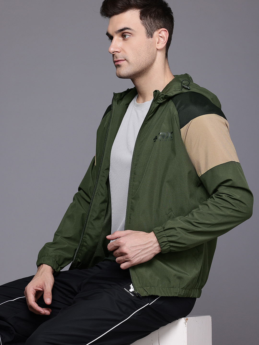 Buy HRX By Hrithik Roshan Hooded Rapid Dry Outdoor Jacket - Jackets for ...