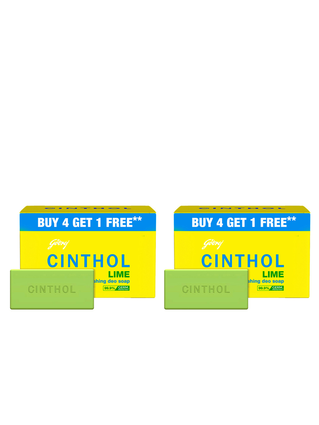Buy CINTHOL Set Of 10 Lime Refreshing Deo Soap Combo 150g Each - Soap ...