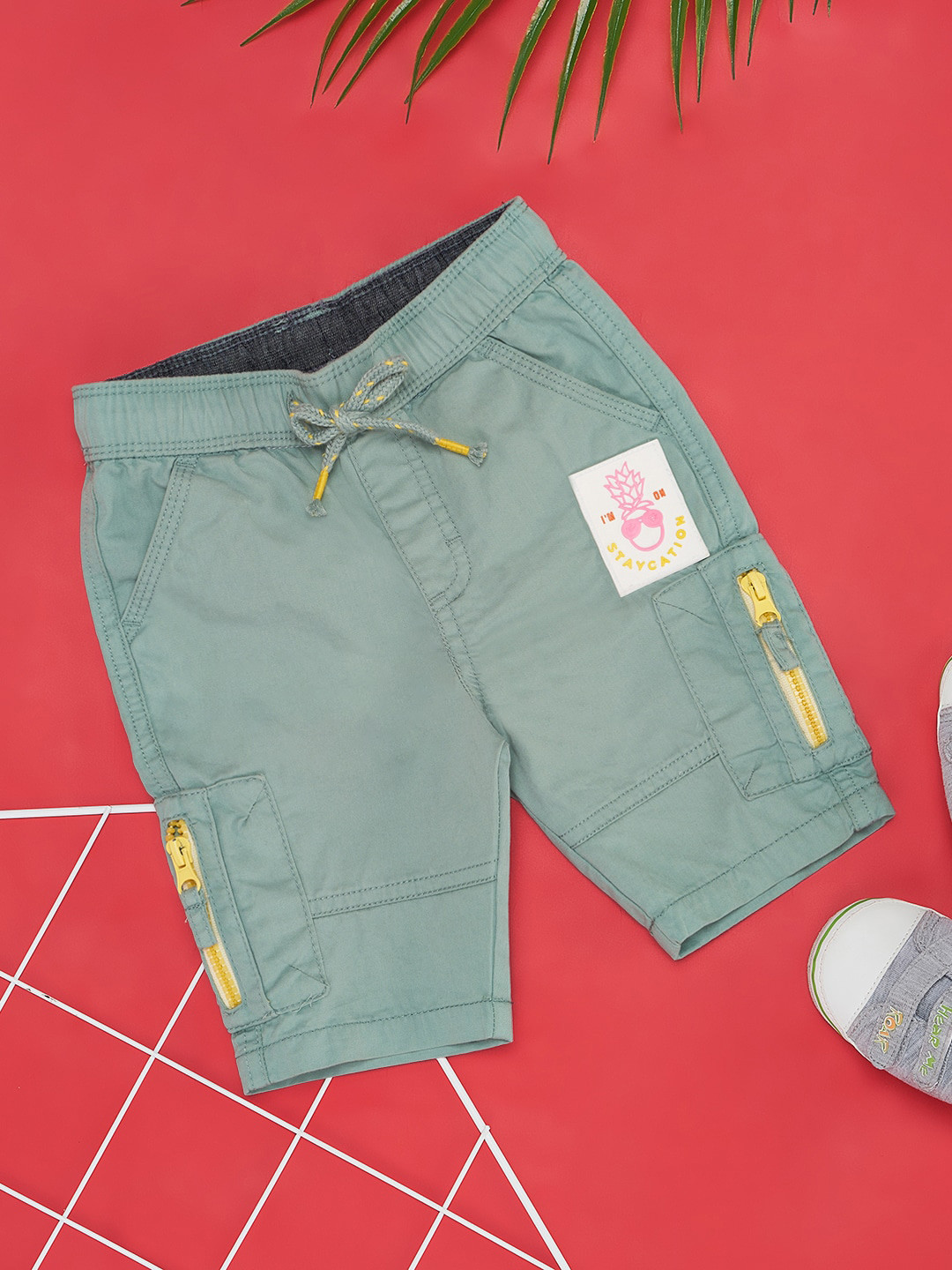Buy Pantaloons Baby Boys Mid Rise Pure Cotton Shorts - Shorts for Boys ...