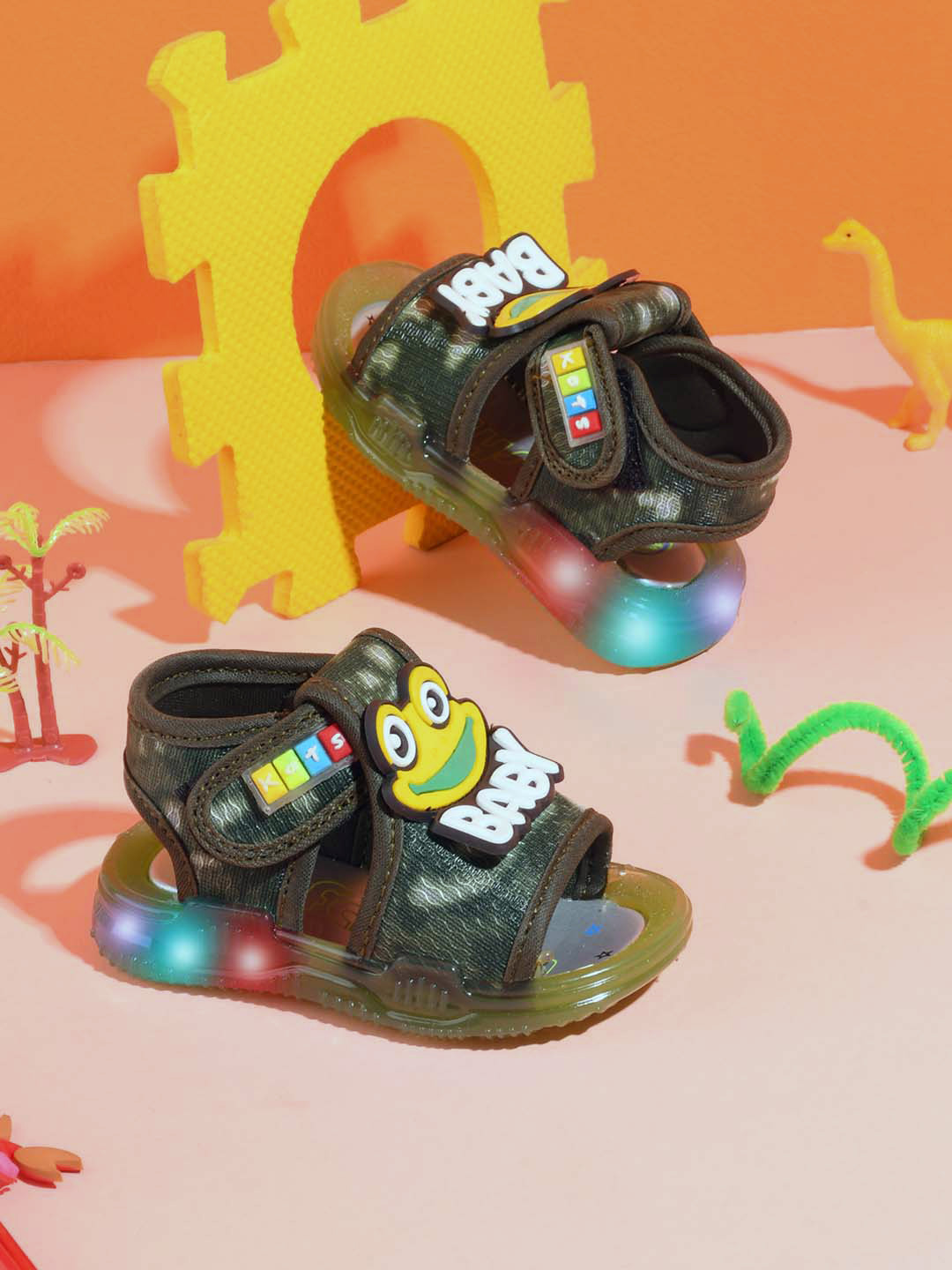 Buy Kats Kids First Walking LED Light Sports Sandals - Sandals for ...