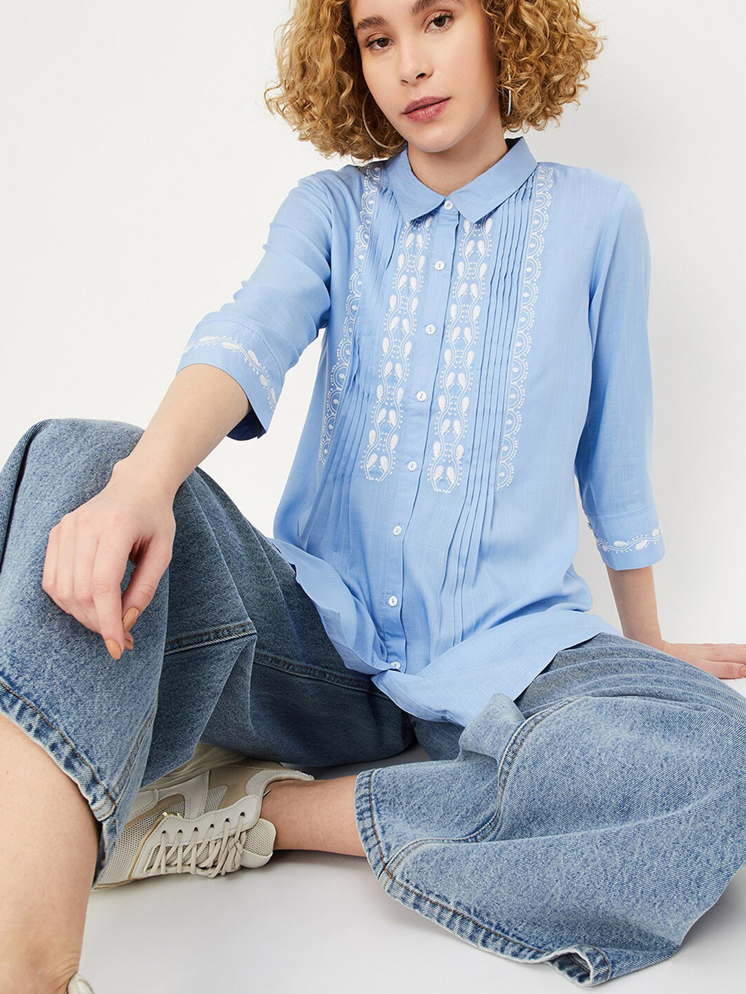 Buy Max Ethnic Motifs Embroidered Tunic - Tunics for Women 28875596 ...