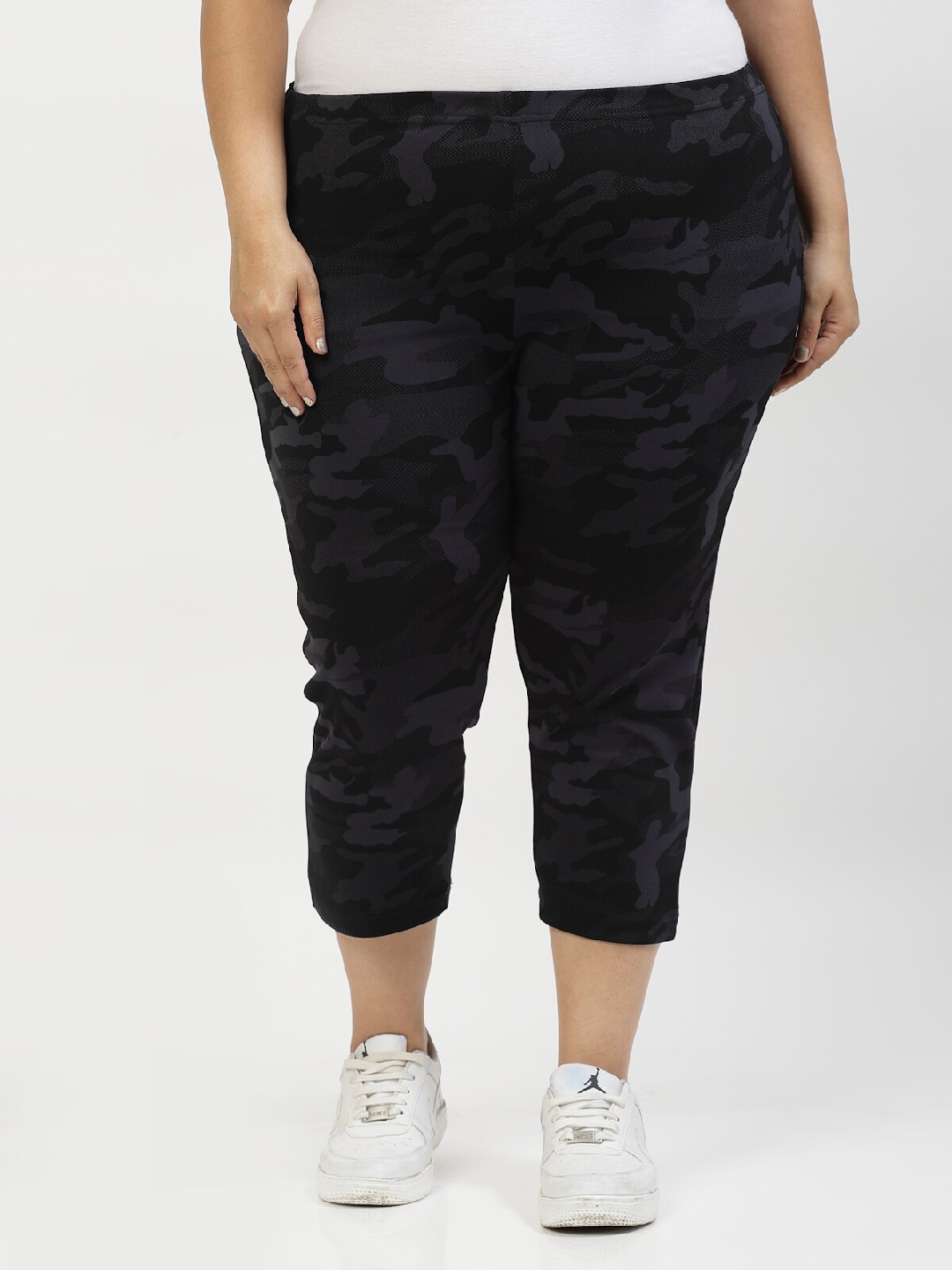 Buy Pluss Women Blue Plus Size Printed Capris Capris For Women 28891430 Myntra