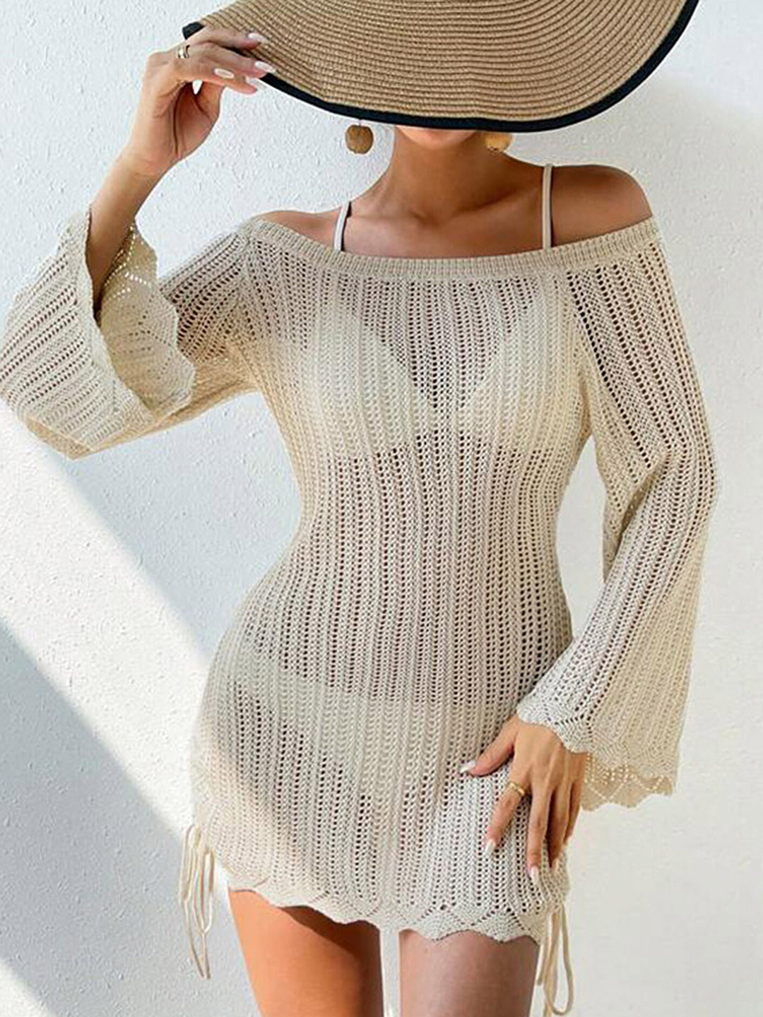Buy LULU & SKY Knitted Short Beach Cover Up Dress - Swimwear for Women ...