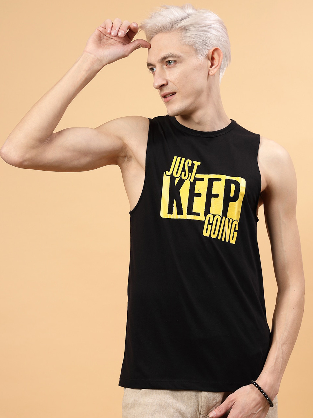 Buy Rigo Printed Cotton Slim Fit Sweat Absorbing Innerwear Vests ...