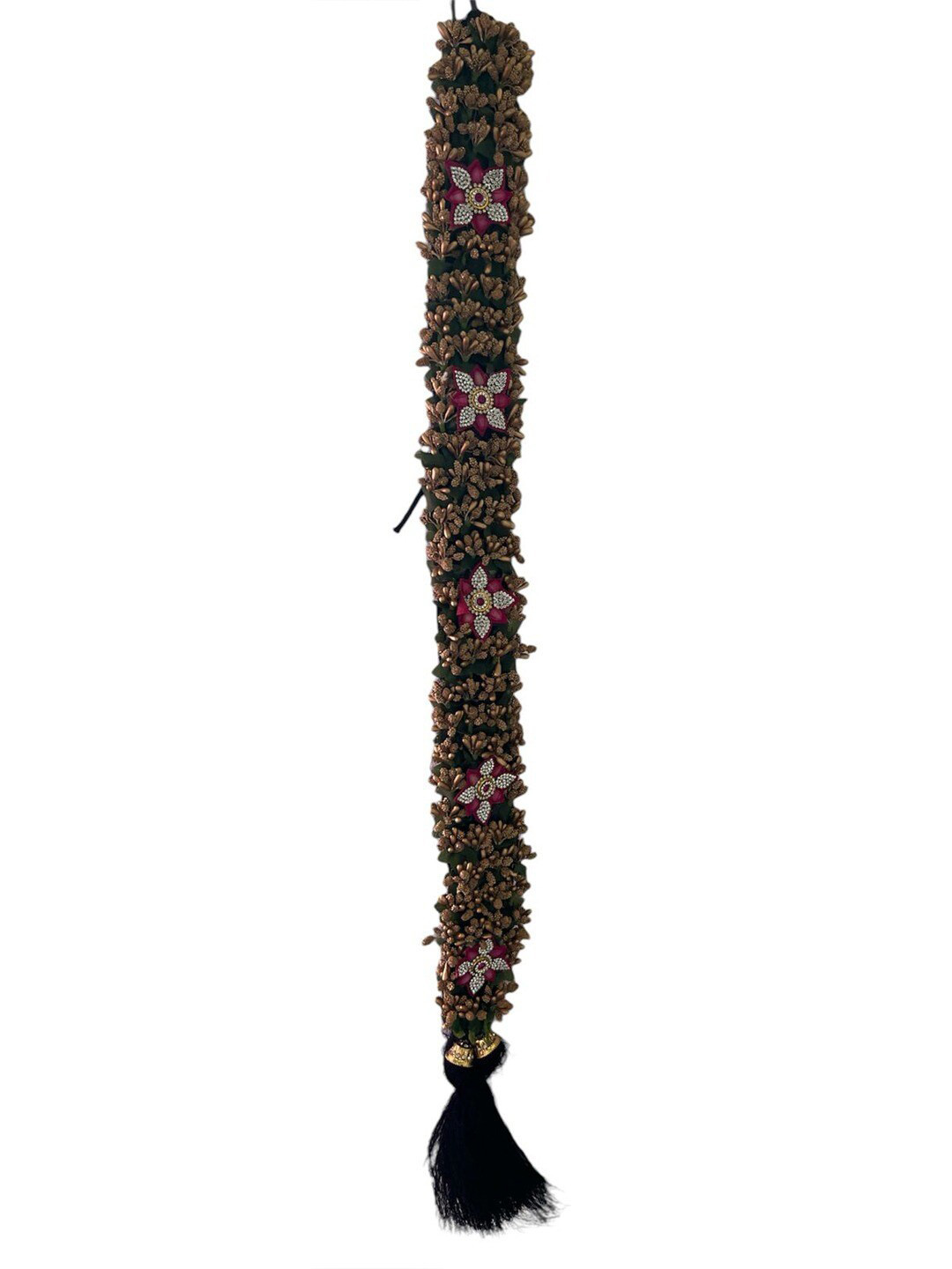 Buy Krelin Floral Embellished Kunjalam Hair Accessory - Hair Accessory ...