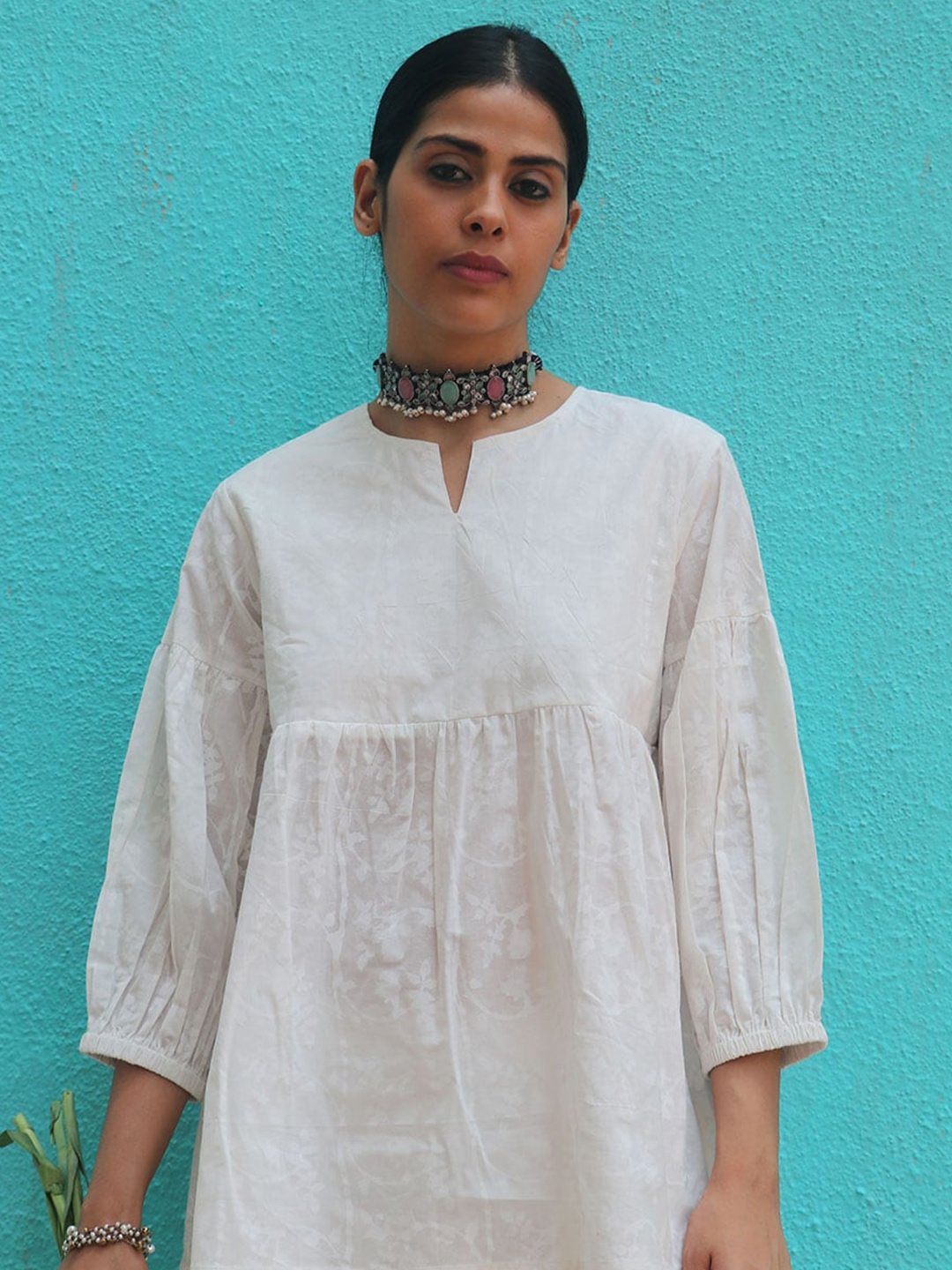 Buy Chidiyaa Keyhole Neck Cotton Empire Top Tops For Women 28898854 Myntra