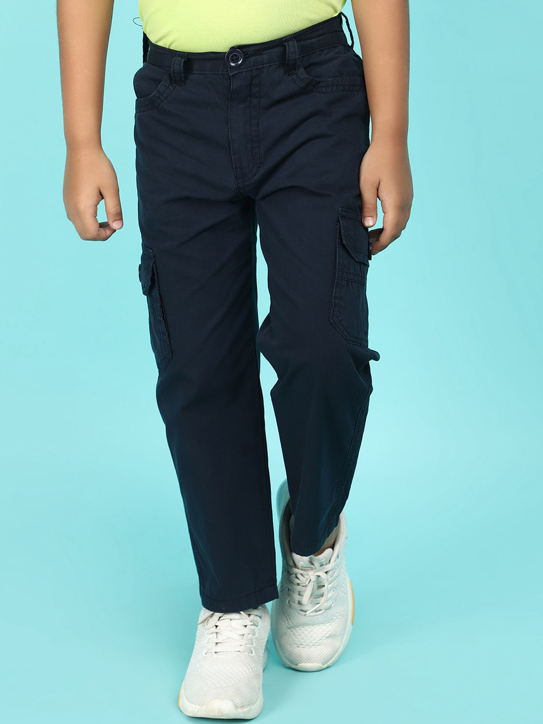 Buy V Mart Boys Mid Rise Cotton Cargos Trousers - Trousers for Boys ...
