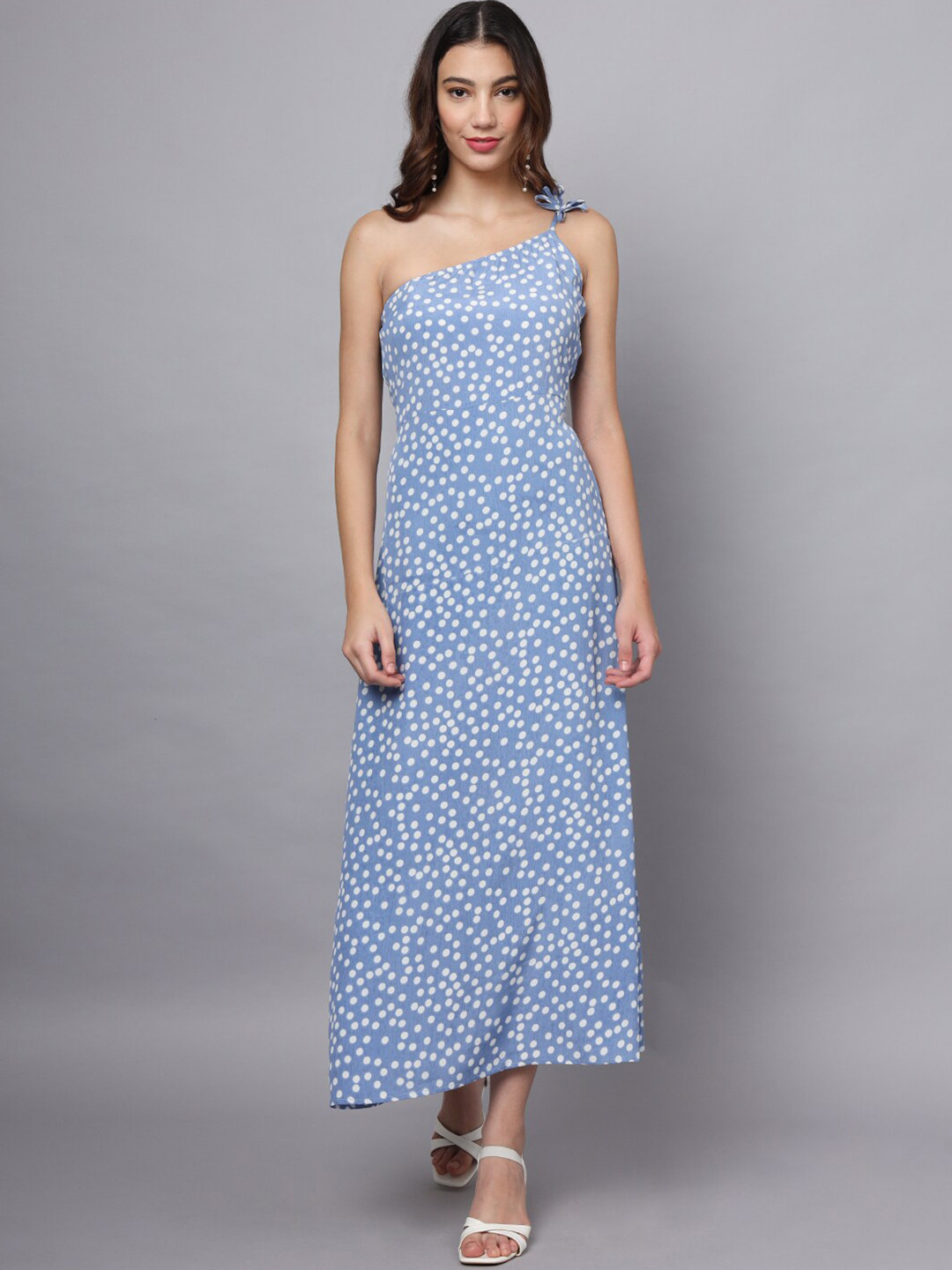 Buy Eavan Women Polka Dot Printed Maxi Dress - Dresses for Women ...
