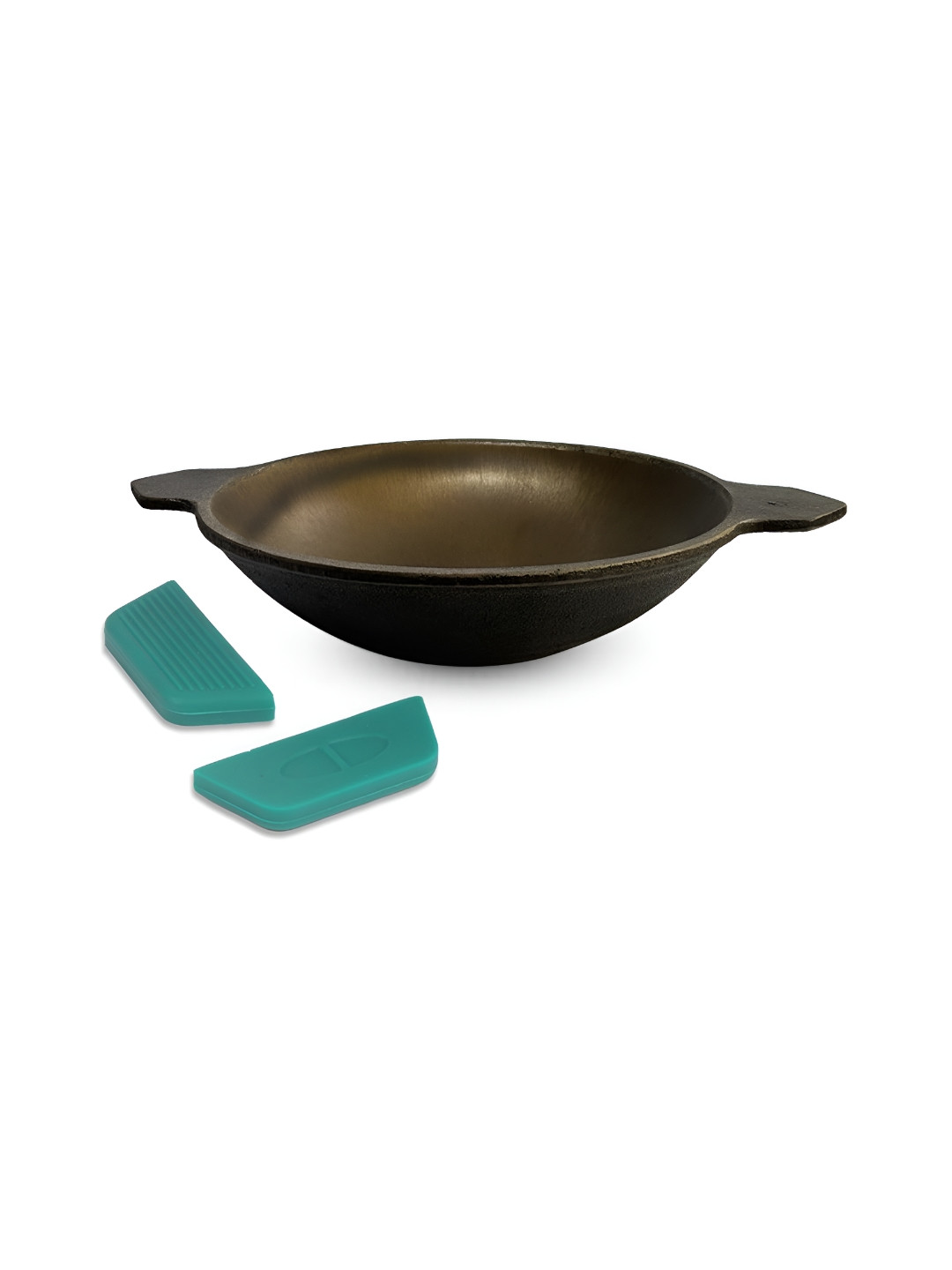 Buy The Indus Valley Black Cast Iron Appam Patra - Appam Patra for ...