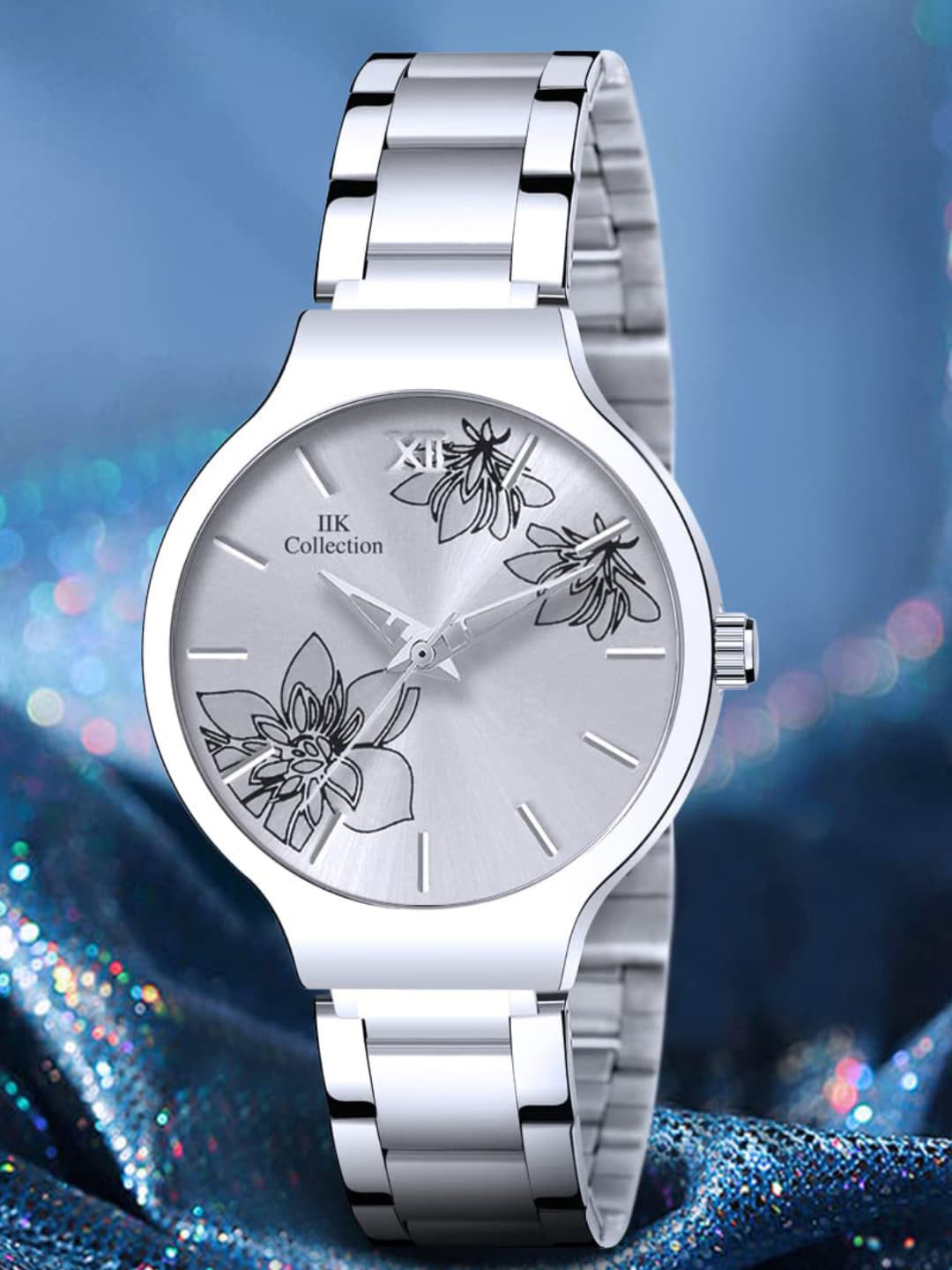 Buy IIK COLLECTION Women Dial Stainless Steel Bracelet Style Straps ...