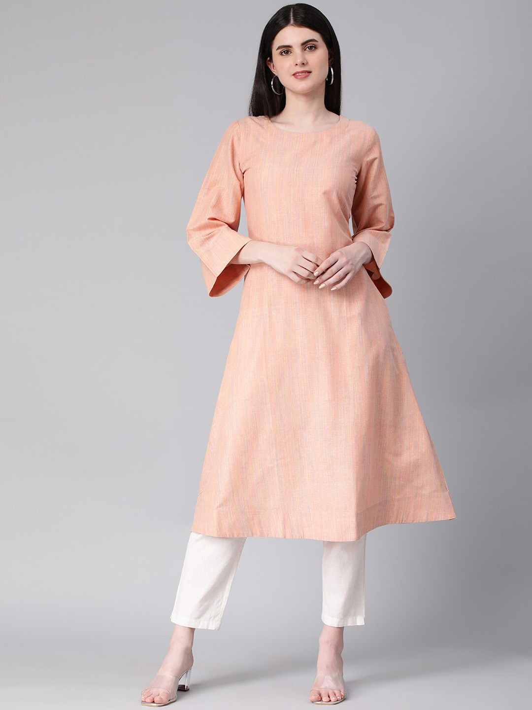 Buy KALINI Round Neck A Line Kurta - Kurtas for Women 28921298 | Myntra