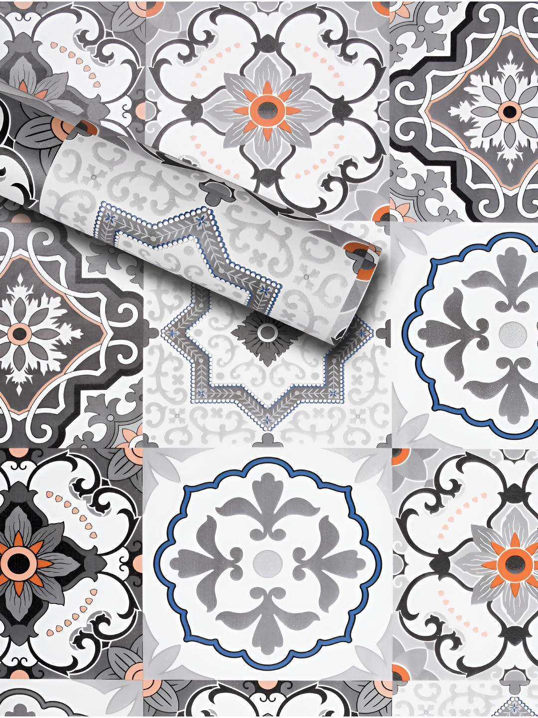 Buy Kuber Industries Grey Printed Self Adhesive Wall Sticker - Decals ...