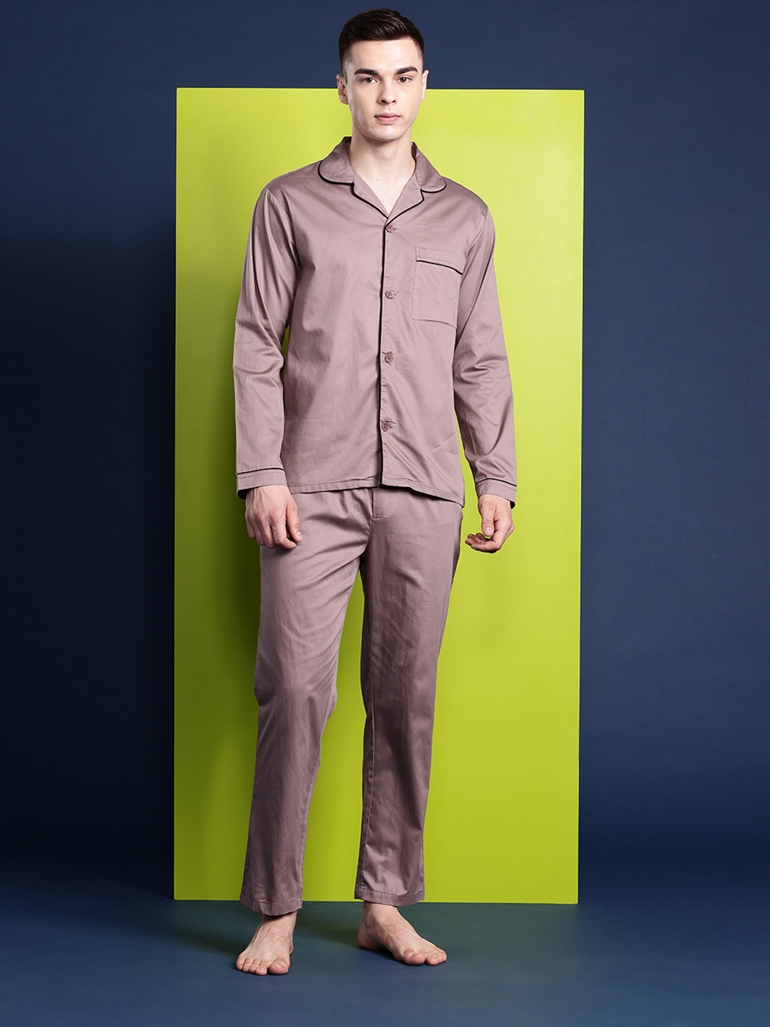 Buy Hancock Men Night Suit - Night Suits for Men 28930132 | Myntra