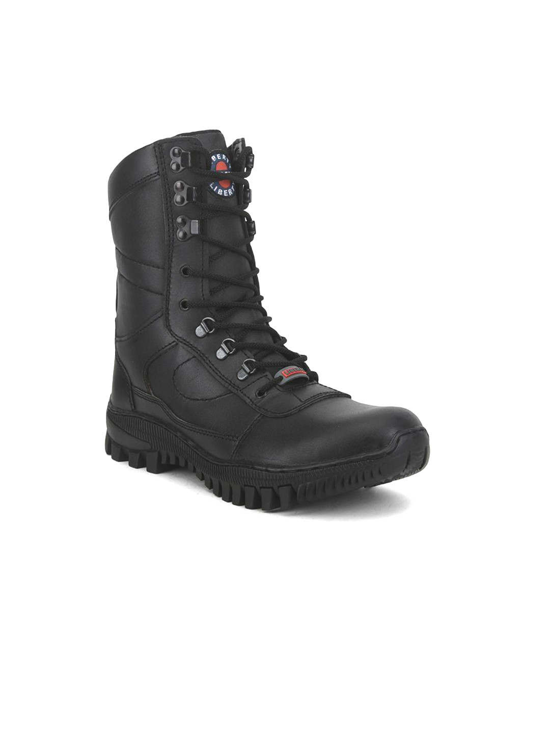 Buy Liberty Men Round Toe Leather High Top Boots - Boots for Men ...