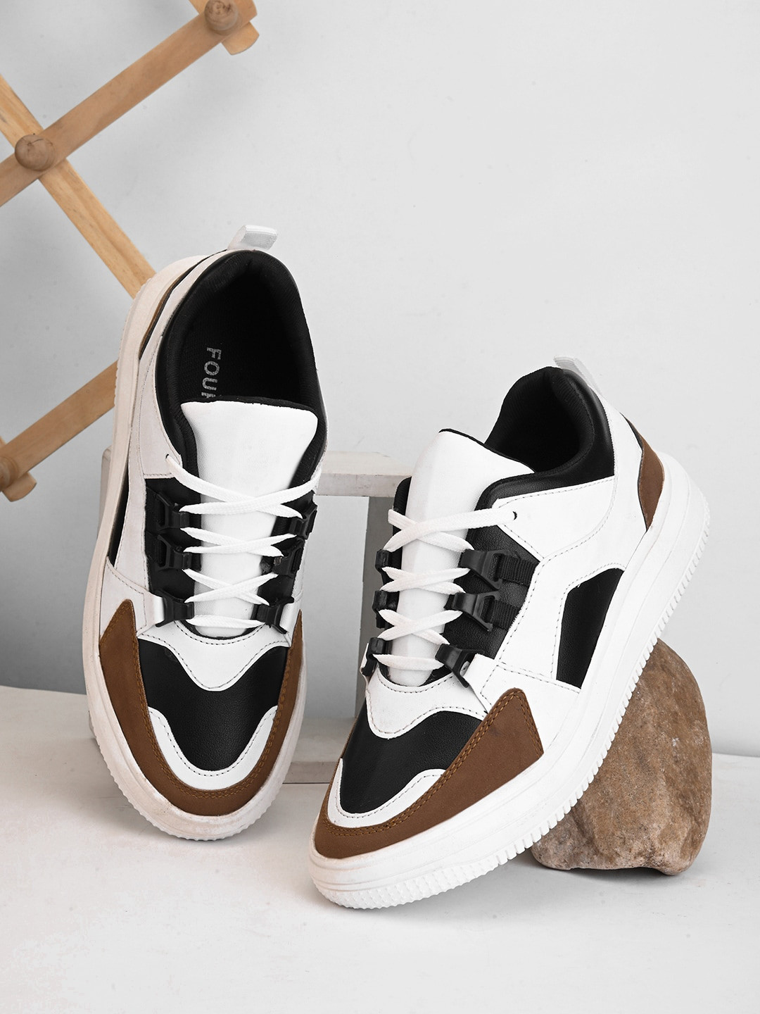 Buy Woakers Men Colourblocked Lace Up Sneakers - Casual Shoes for Men ...