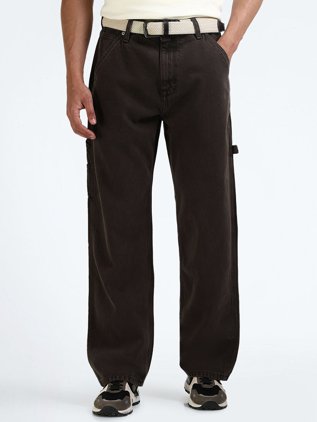 Buy Flying Machine Men Loose Fit Rinsed Low Rise Clean Look Stretchable ...