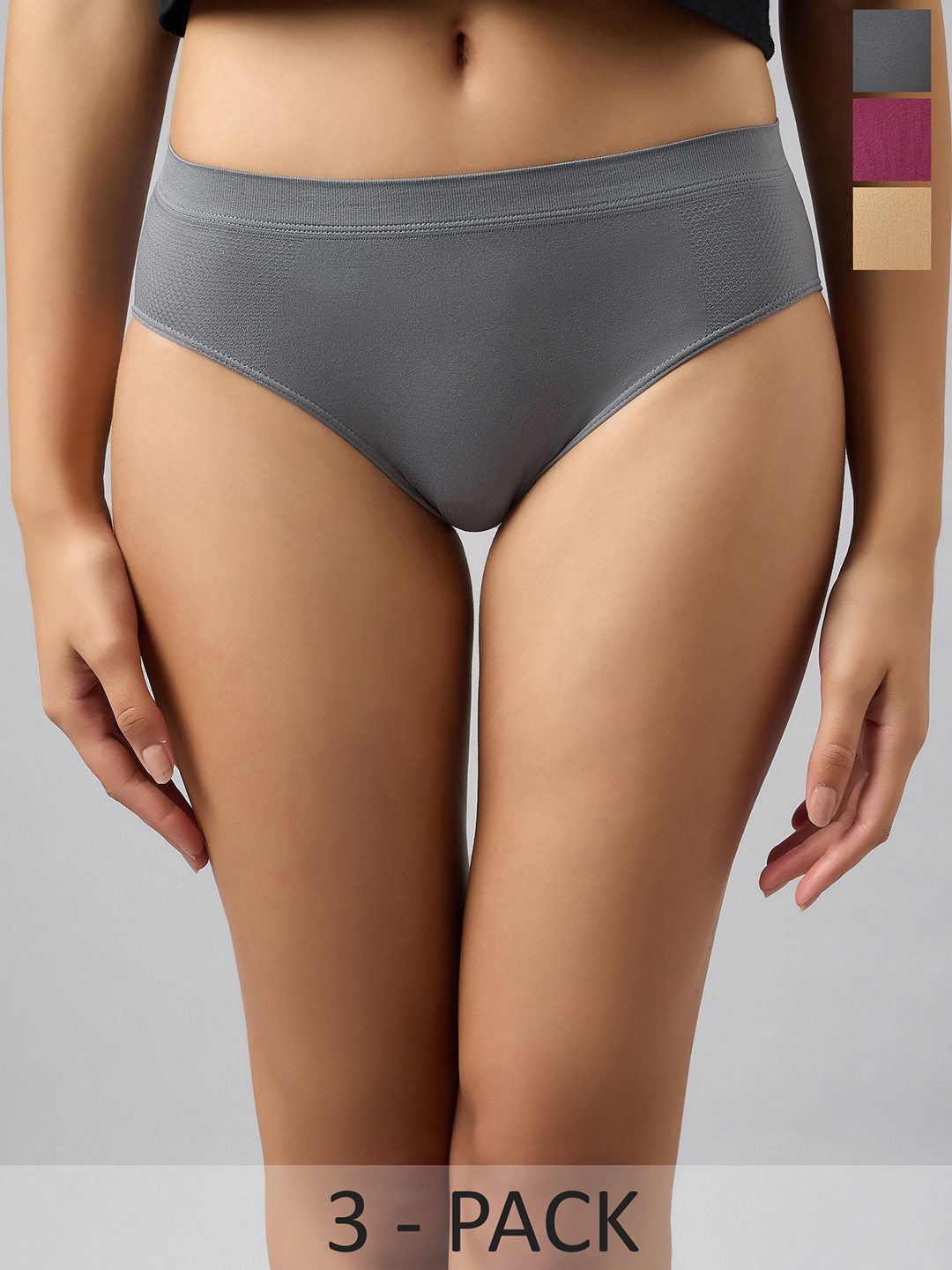 Buy DressBerry Pack Of 3 Seamless Basic Briefs DB_W_BF_D1001_03 B - Briefs for Women 28963960 ...